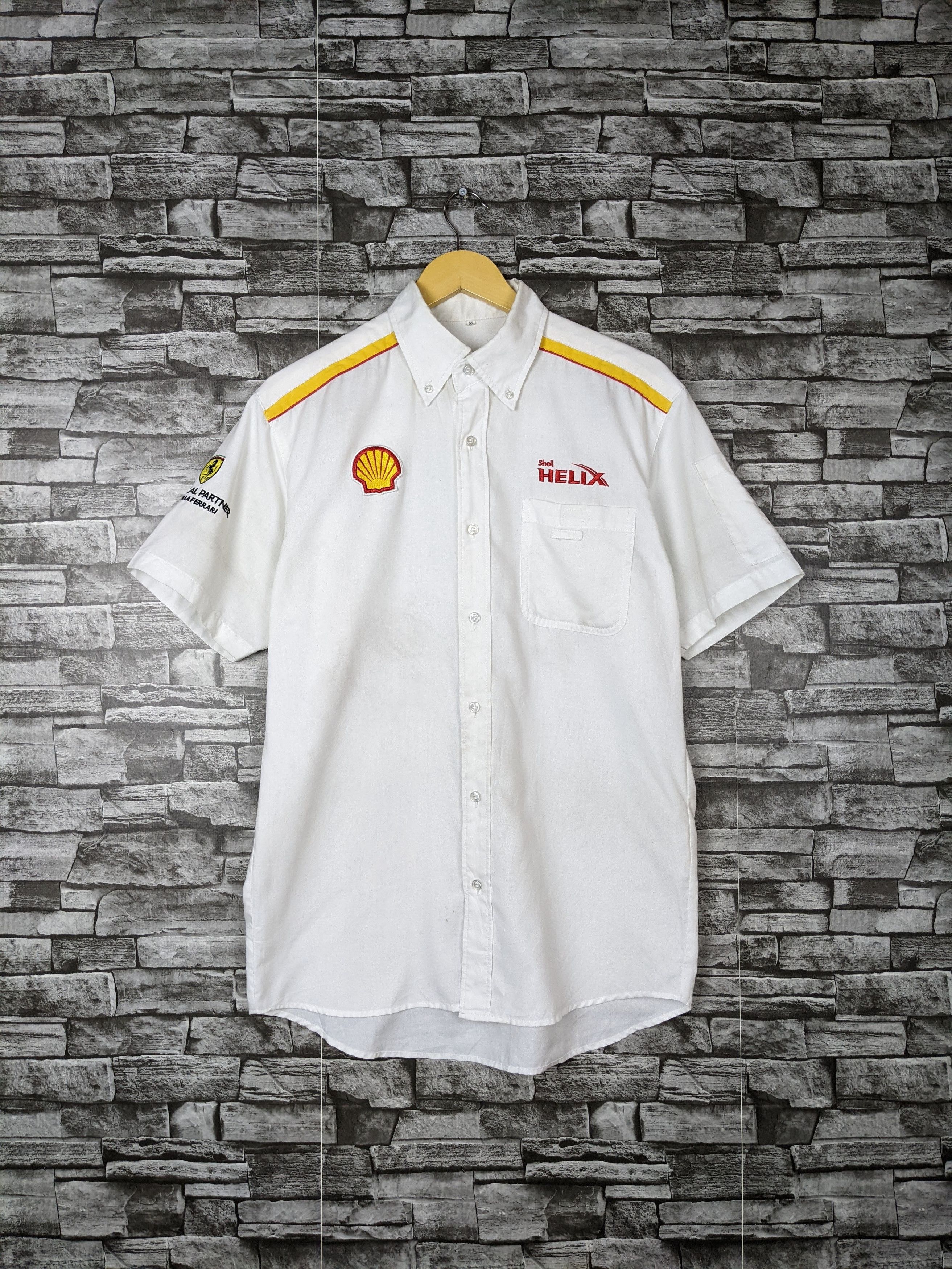 Ferrari Vintage Shell Ferrari Staff Shirts Button Ups Workers Clo | Grailed
