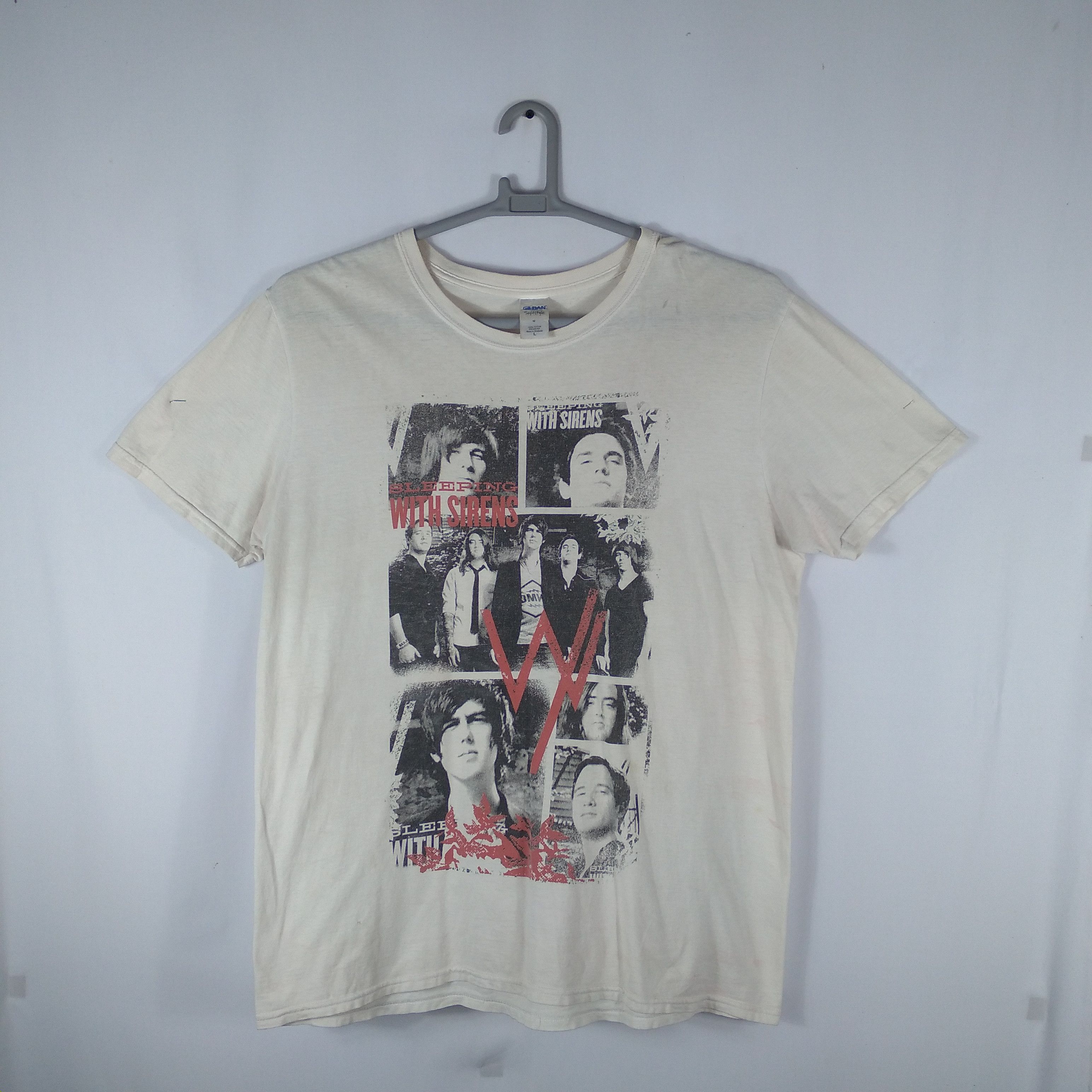 Band Tees × Vintage Sleeping With Sirens Line Up Member Post Hardcore ...