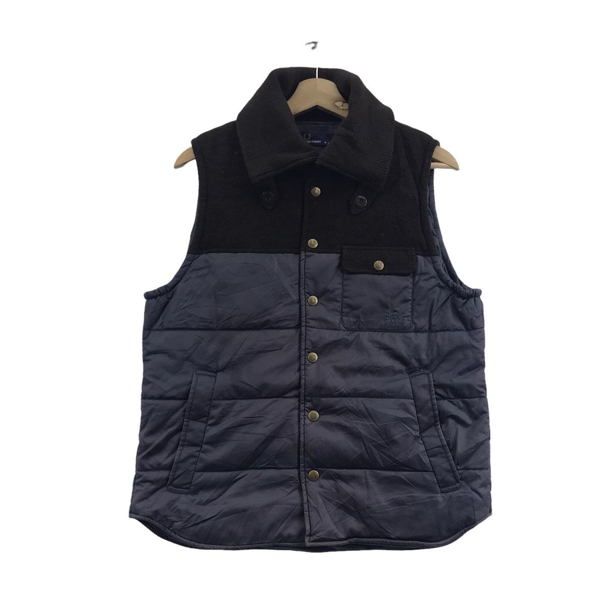 Fred Perry FRED PERRY LONDON Skin Head Streetwear Two Tone Puffer Vest ...