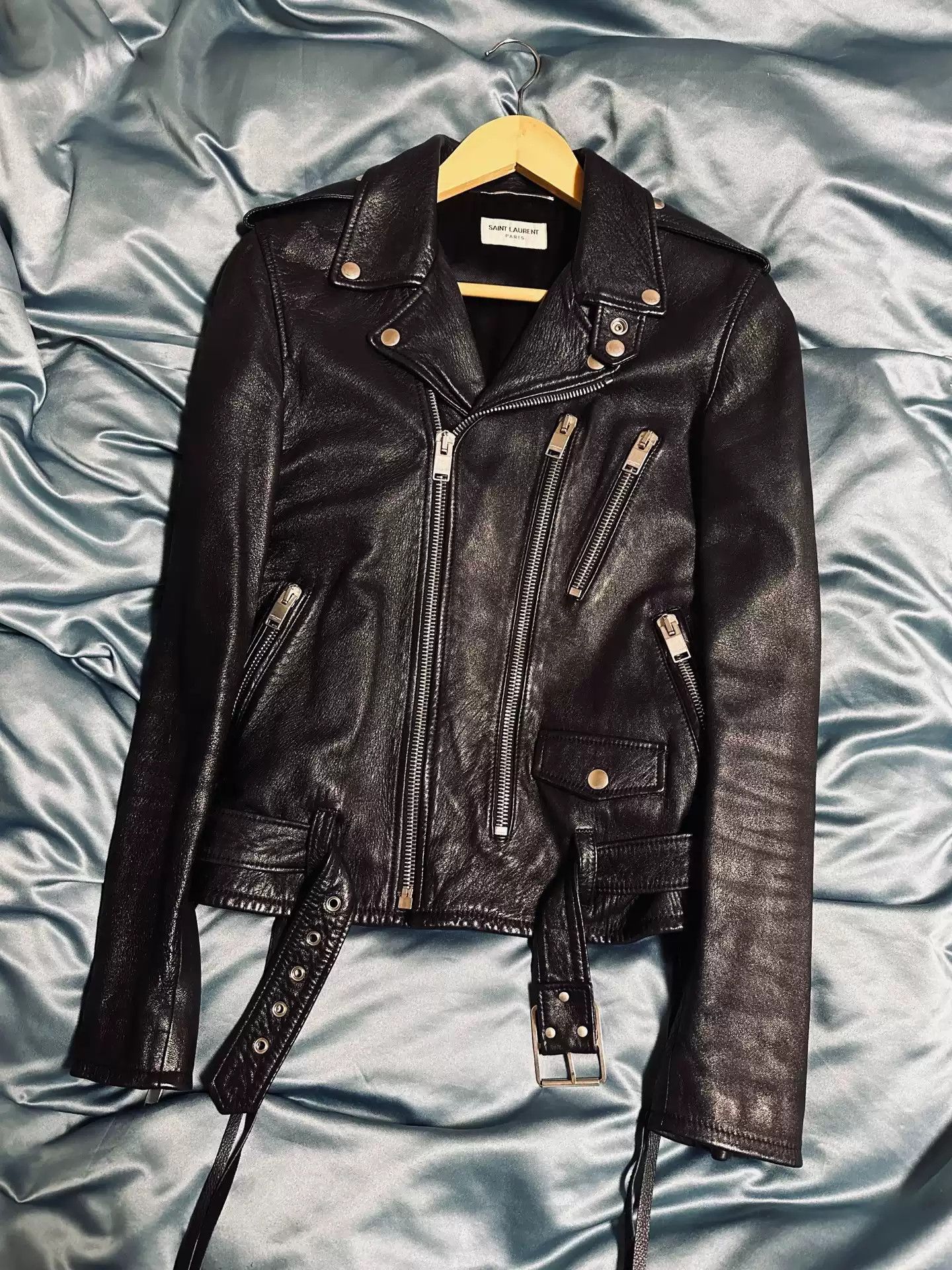Yves Saint Laurent Saint Laurent Bloody Teeth Leather Jacket | Grailed