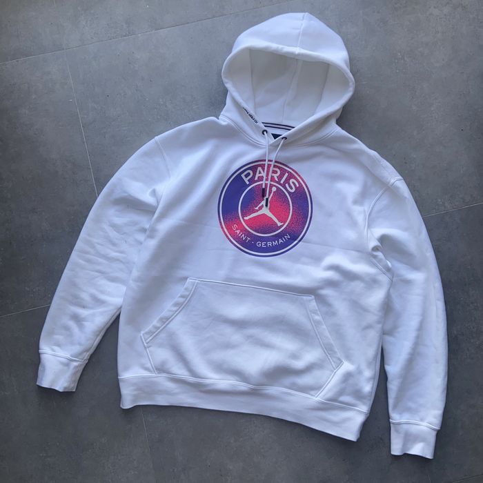Nike Jordan PSG hoodie in white | Grailed