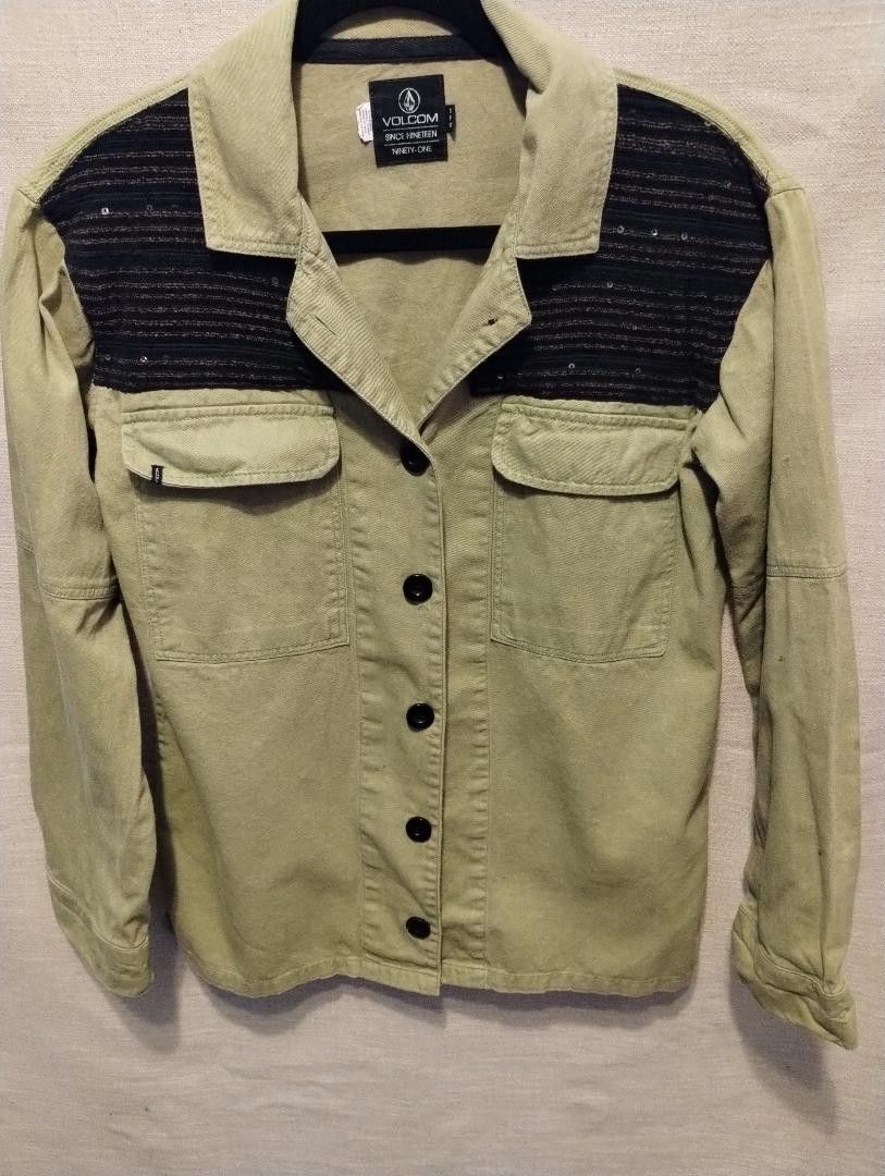 Volcom Vintage 100% Cotton Button Front Jacket Shirt | Grailed