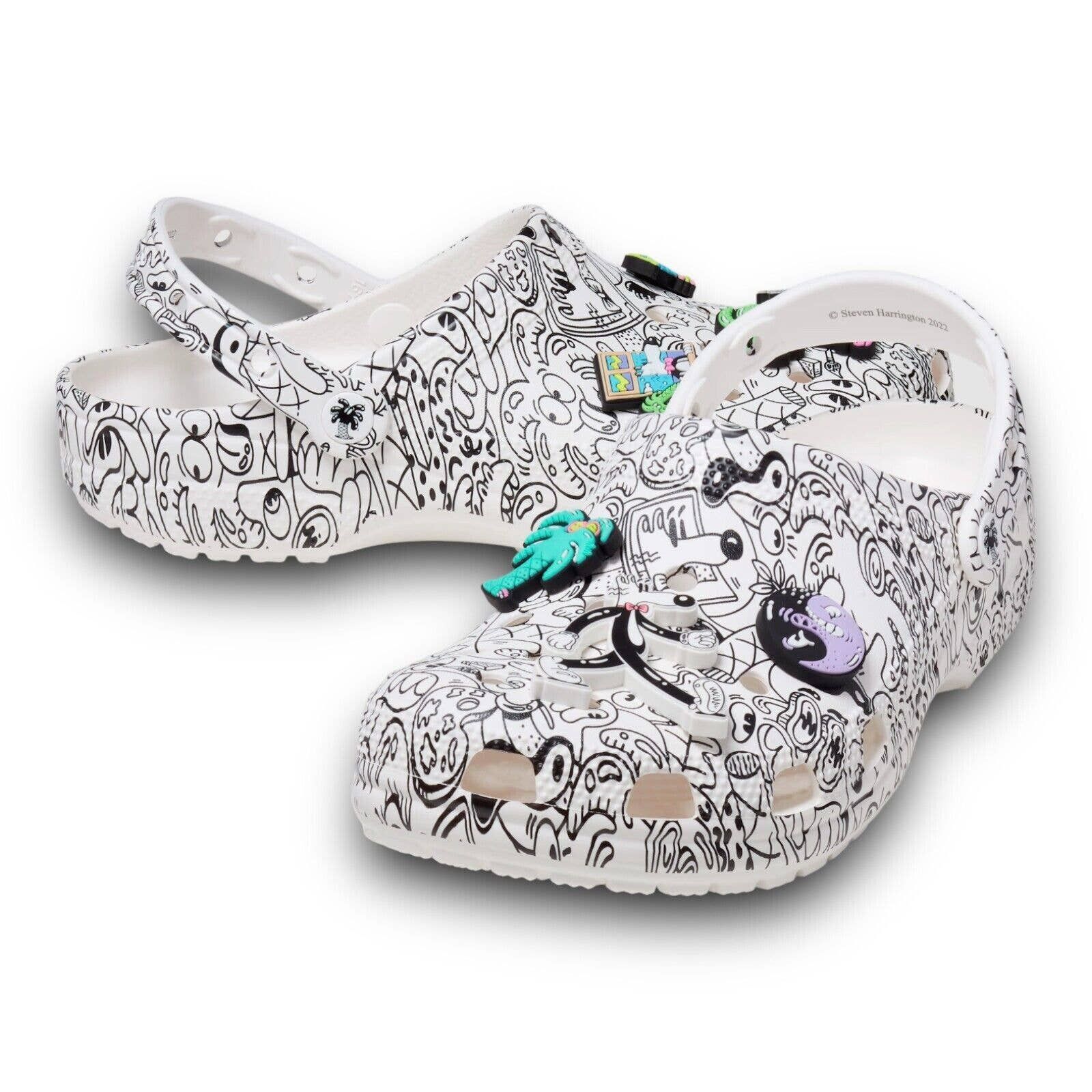 Crocs Crocs x Steven Harrington Limited Edition Art Classic Clogs | Grailed