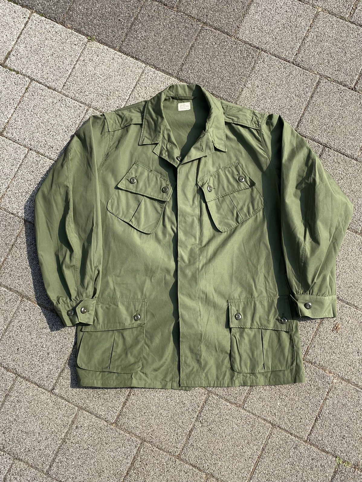 Vintage Super Rare 60's US ARMY 1st Pattern Jungle Tropical Jacket ...