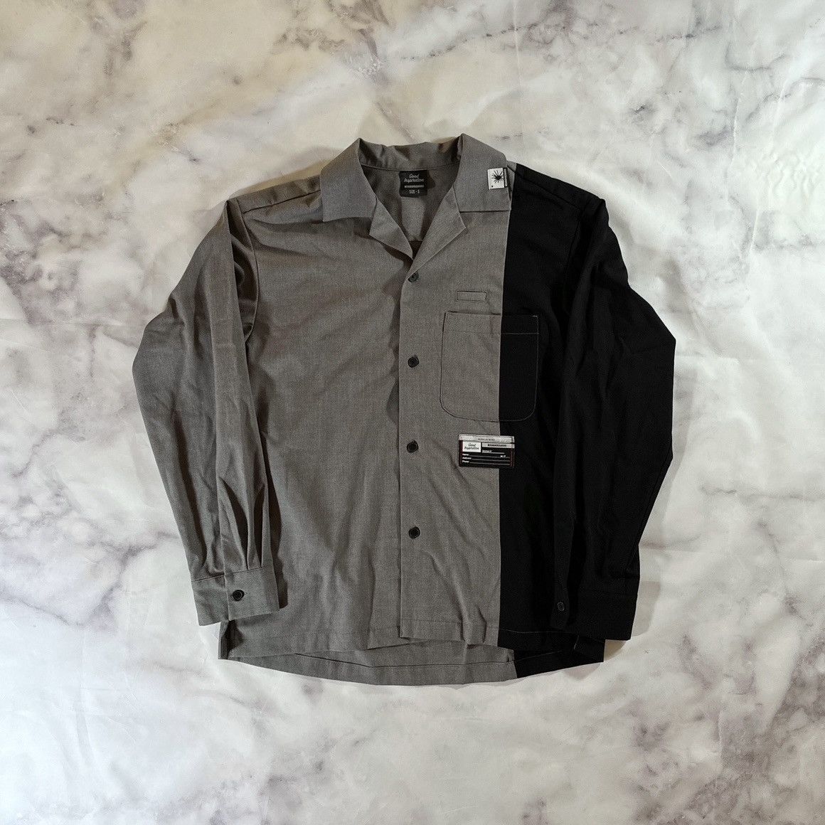 Miharayasuhiro 2-tone Split Button Up | Grailed