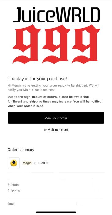 999 Club Juice Wrld Legends Never Die Magic 999 Ball 🧃🌎 | Grailed