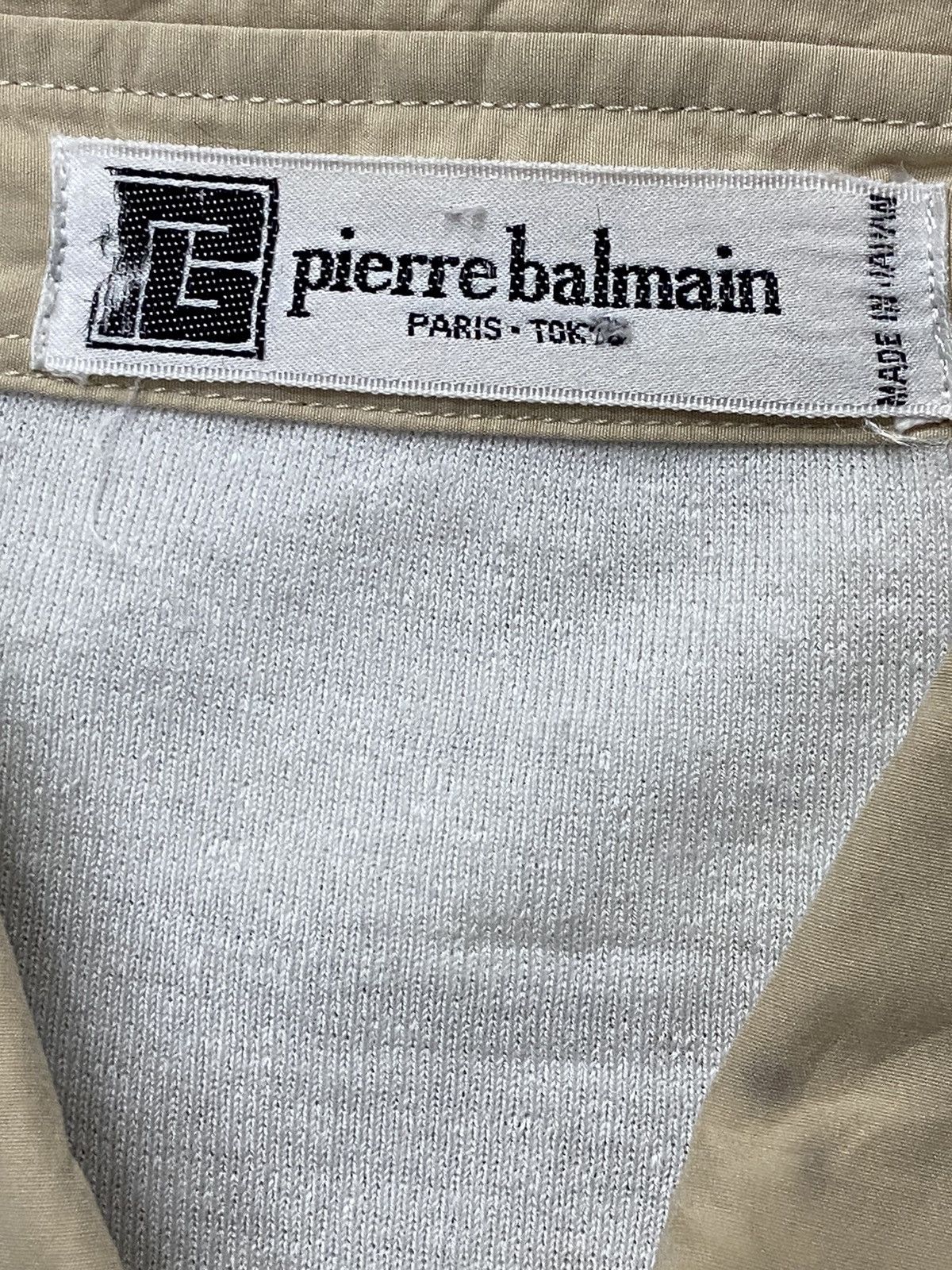 Balmain Vintage Pierre Balmain Monogram Embossed Towel Zip Up Jacket ...