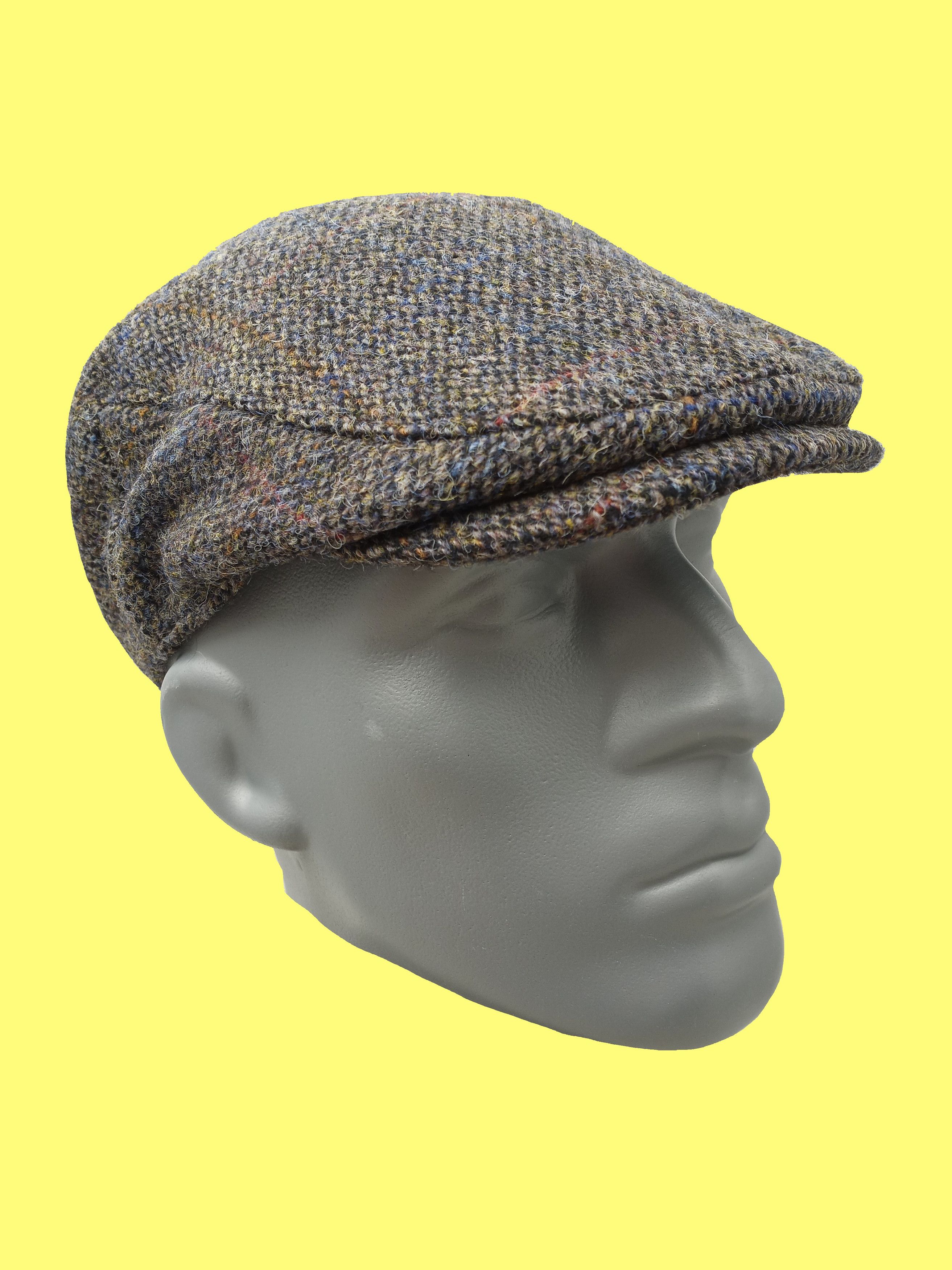 Harris Tweed LARGE Genuine Scottish Harris Tweed Cap ZH014 - GREY | Grailed