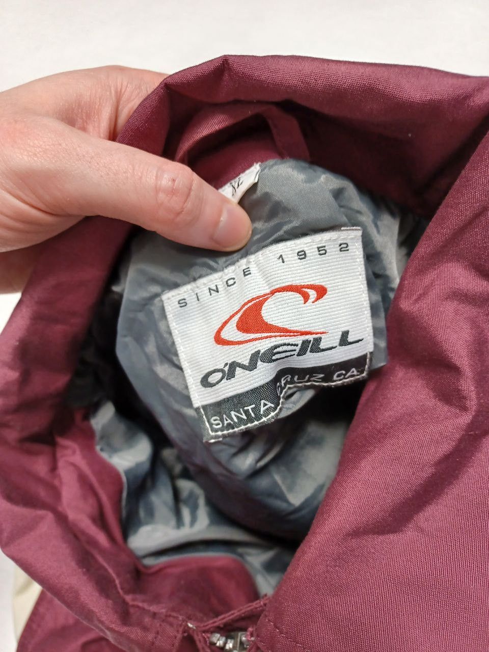 Vintage oneil o`neil vintage bordeaux harrington big logo jacket | Grailed