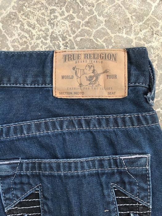 True Religion RARE DESIGN 🔥 TRUE RELIGION MOTO DOUBLE KNEE DENIM | Grailed