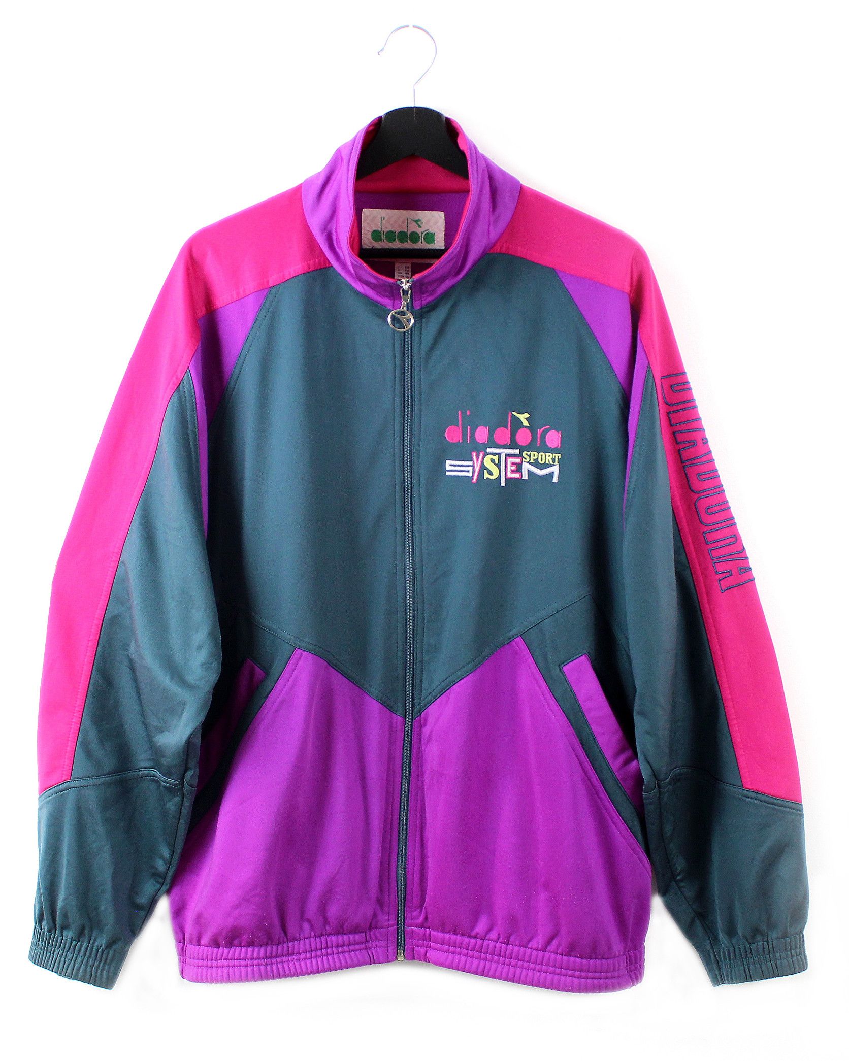 Diadora × Streetwear × Vintage 90s vintage Diadora Sport System track ...