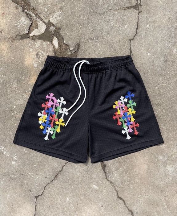 Bravest Studios CROSS MESH SHORTS *CHROME HEARTS INSPO* (XL) | Grailed