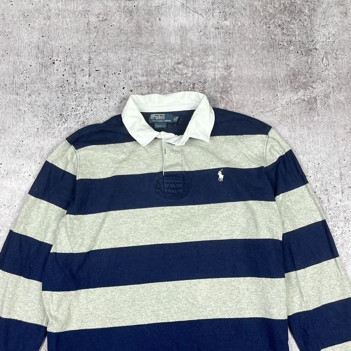 Polo Ralph Lauren Vintage Polo Ralph Lauren Rugby Shirt Striped Longsleeve | Grailed