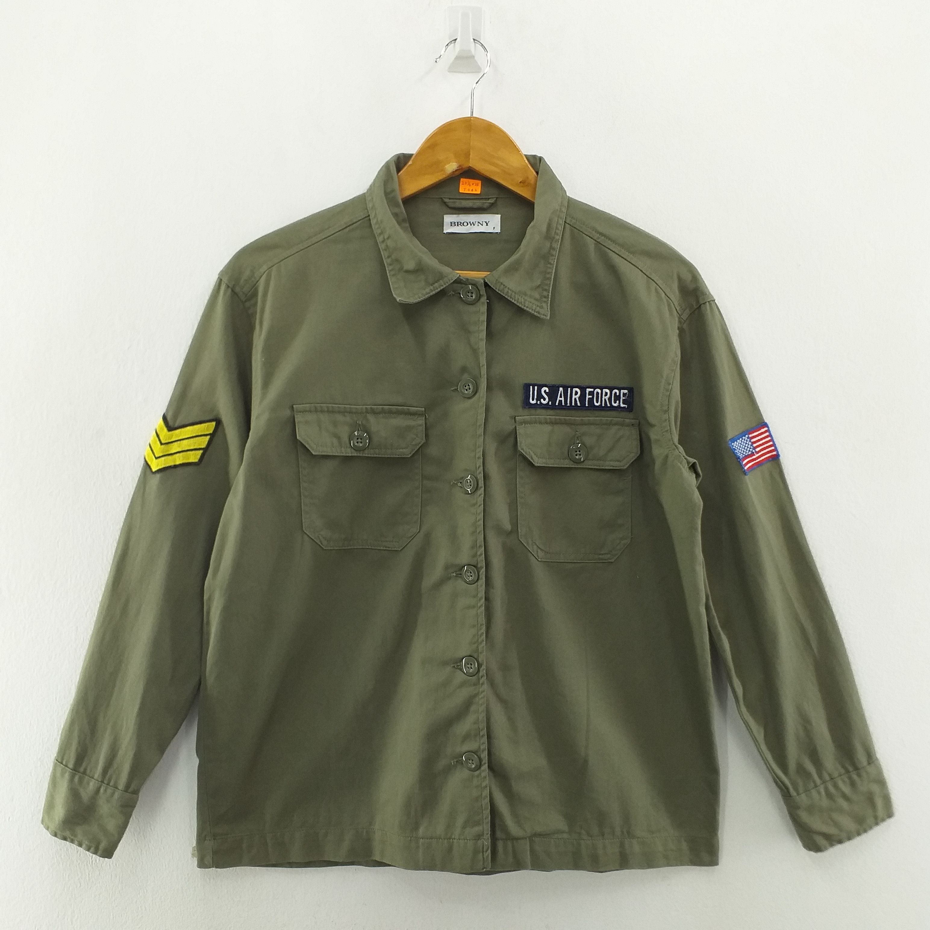 Us Air Force Japanese Brand US Air Force Patches Button Jacket -J042 ...