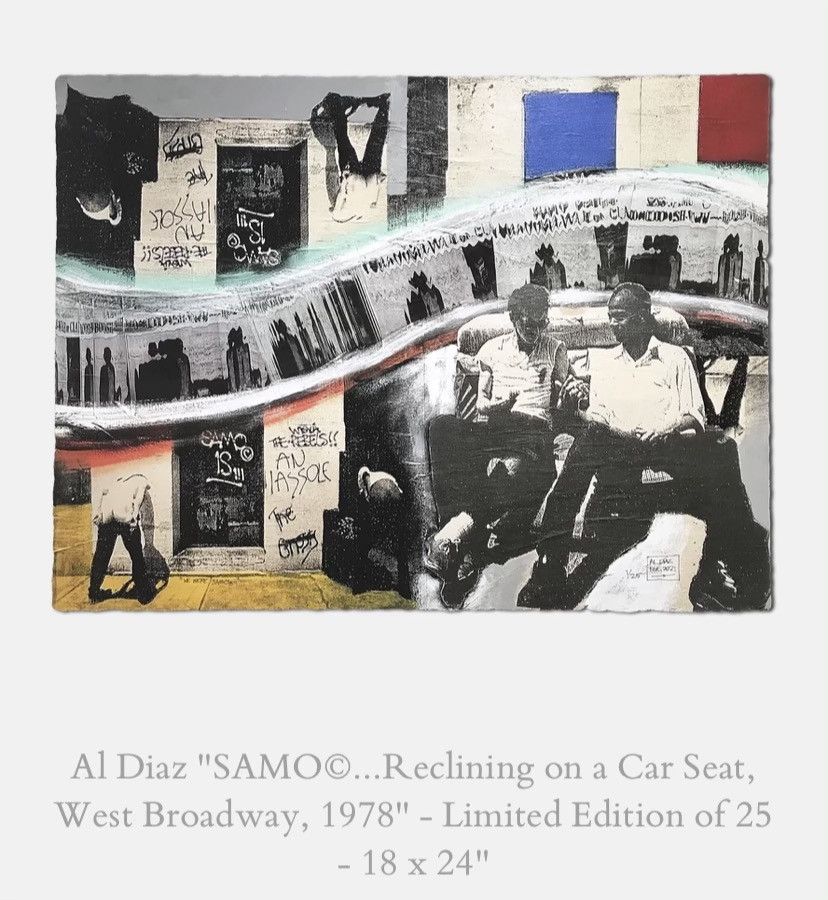 Made In Usa Jean-Michel Basquiat Al Diaz SAMO Print s/n | Grailed