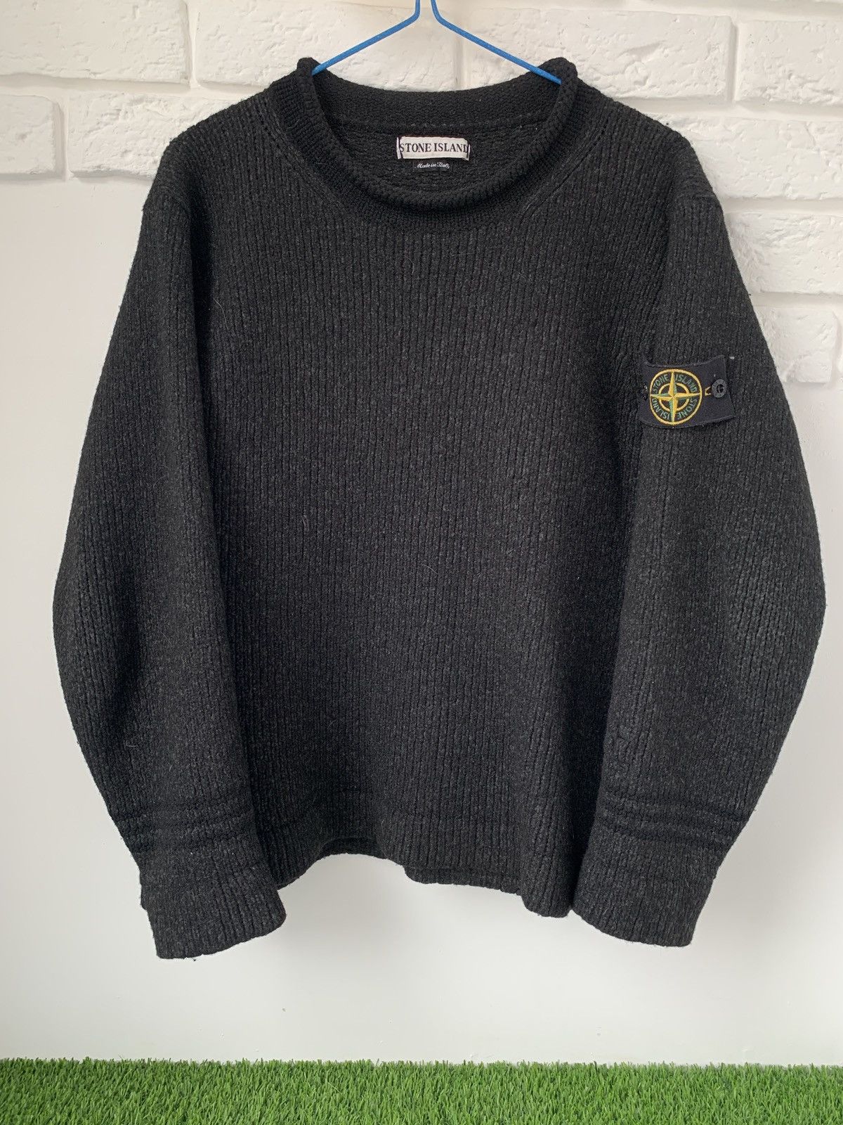 Stone Island Vintage Stone Island Wool Knit Sweater 90s | Grailed