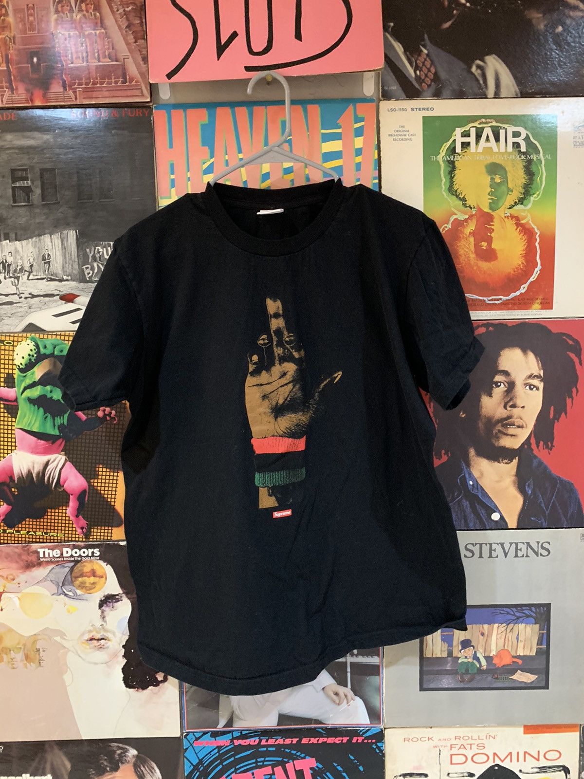 Supreme Dead Prez RBG Middle Finger Black Tee | Grailed