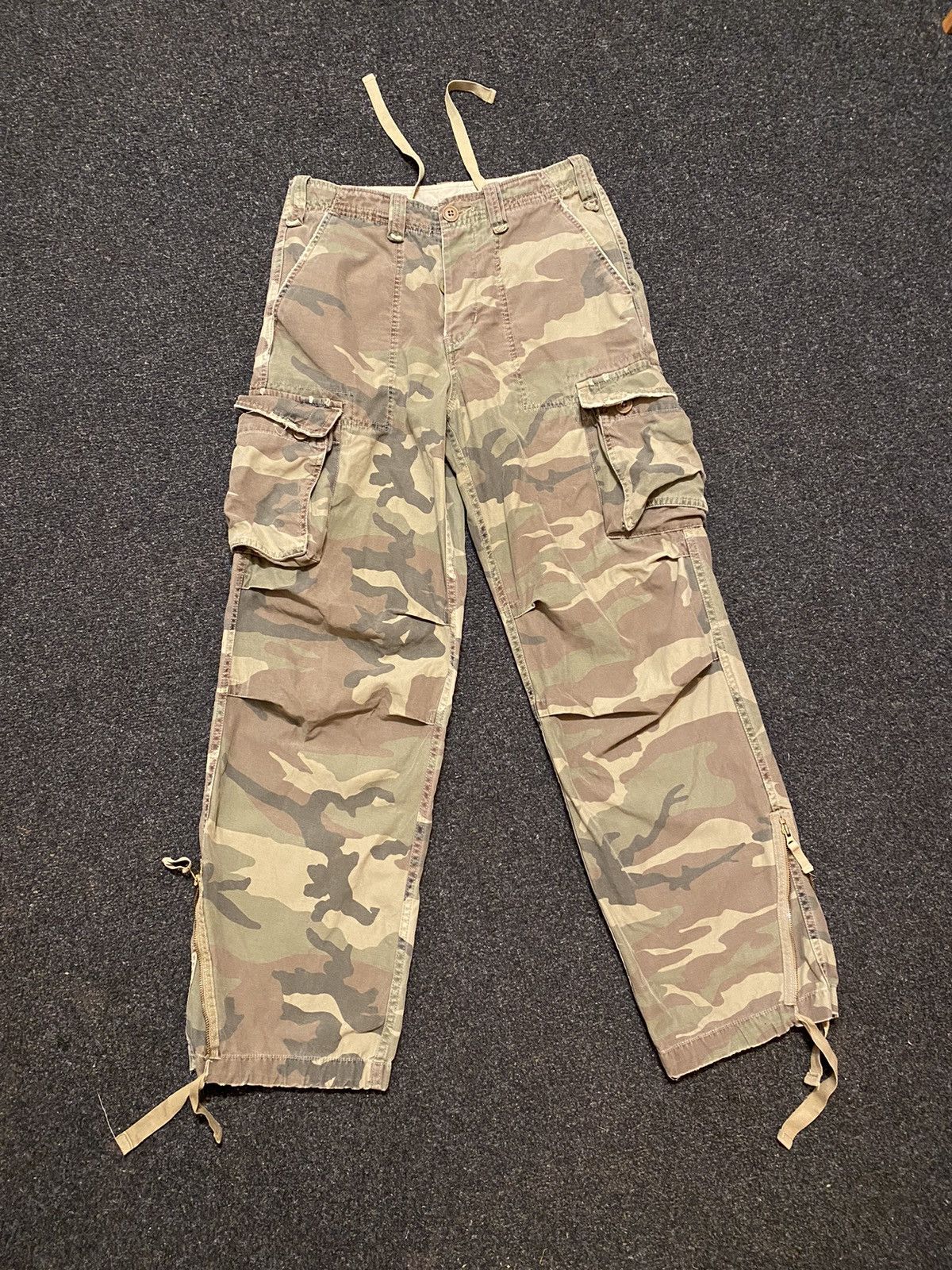 Military Japan Rags Cargo Pants Baggy Multipocket Camo Military | Grailed