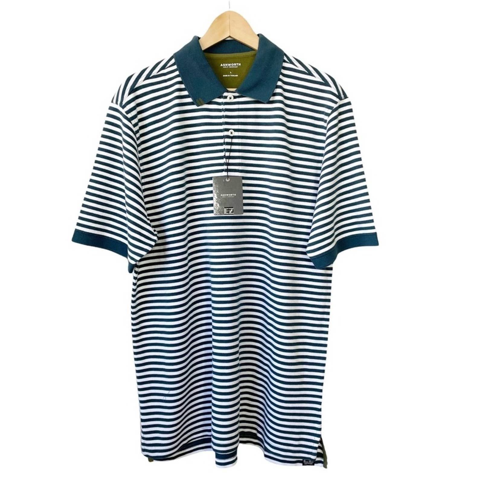 Ashworth Ashworth EZ Tech Performance Men's Golf Polo Shirt Large NWT ...