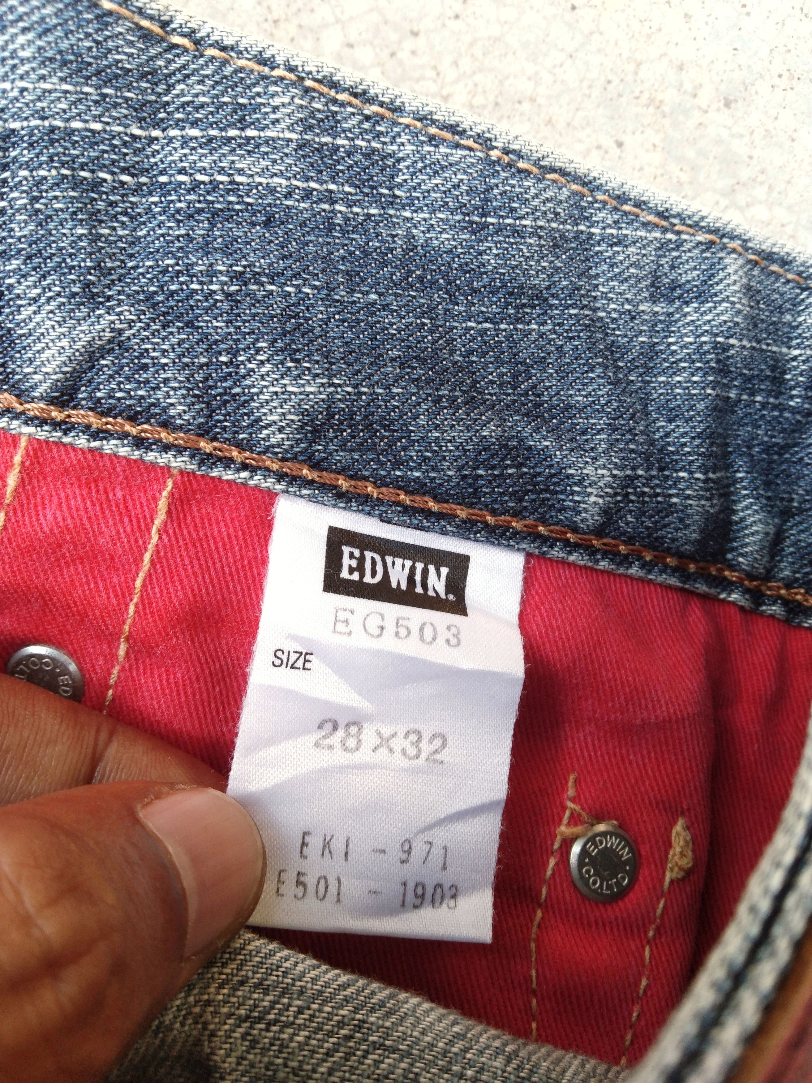 Edwin × Japanese Brand × Vintage Vintage Distressed Edwin 503 Rusty Wash Straight Leg Jeans ...