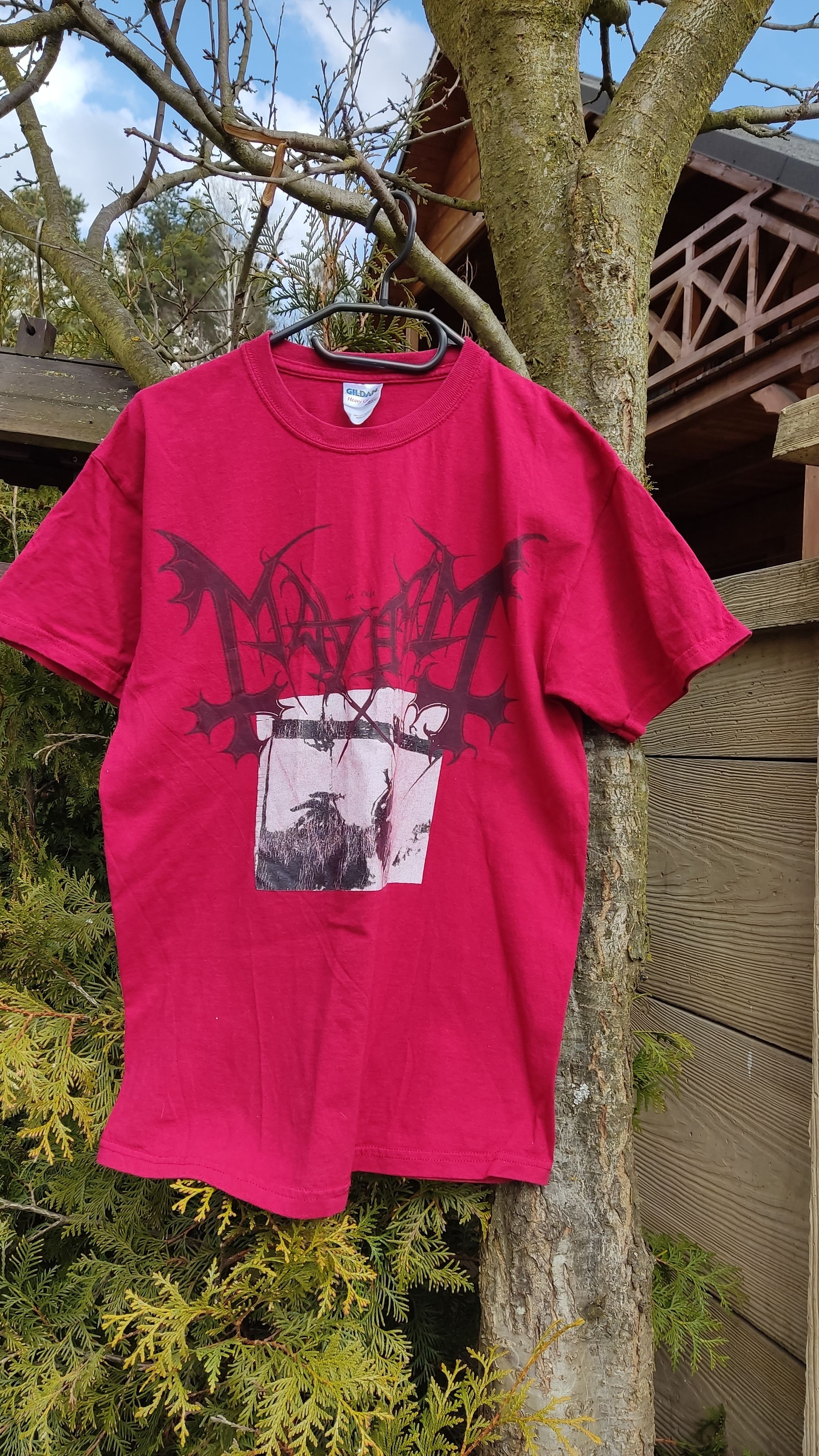 Vintage Vintage Mayhem Deathcrush Red T-shirt licensed | Grailed