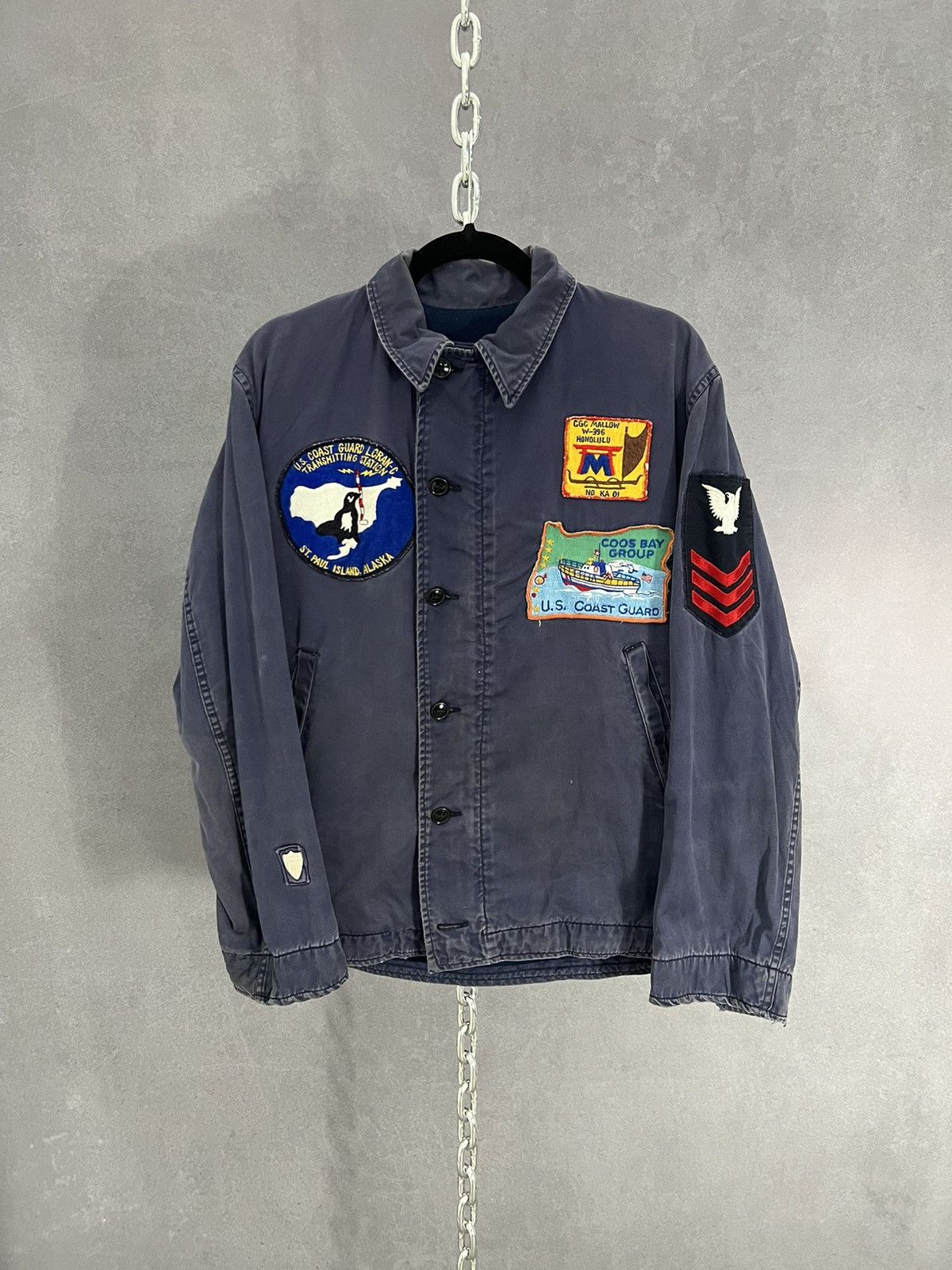 Vintage Vintage 60s naval N-4 Deck jacket bomber with patches | Grailed
