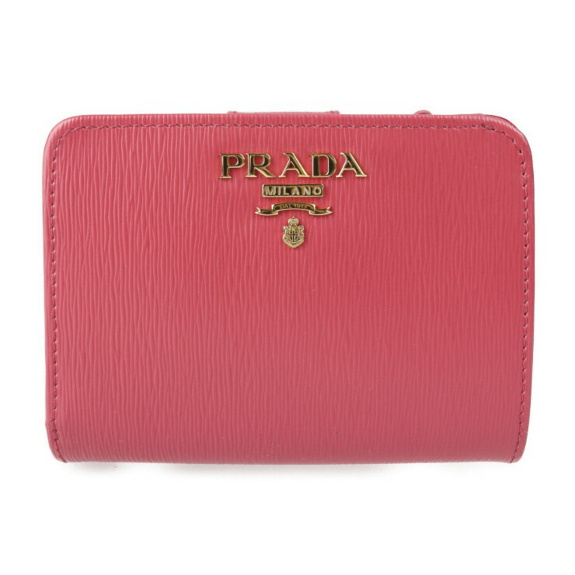 Prada Prada folio wallet 1ML018 saffiano leather PEONIA pink system ...