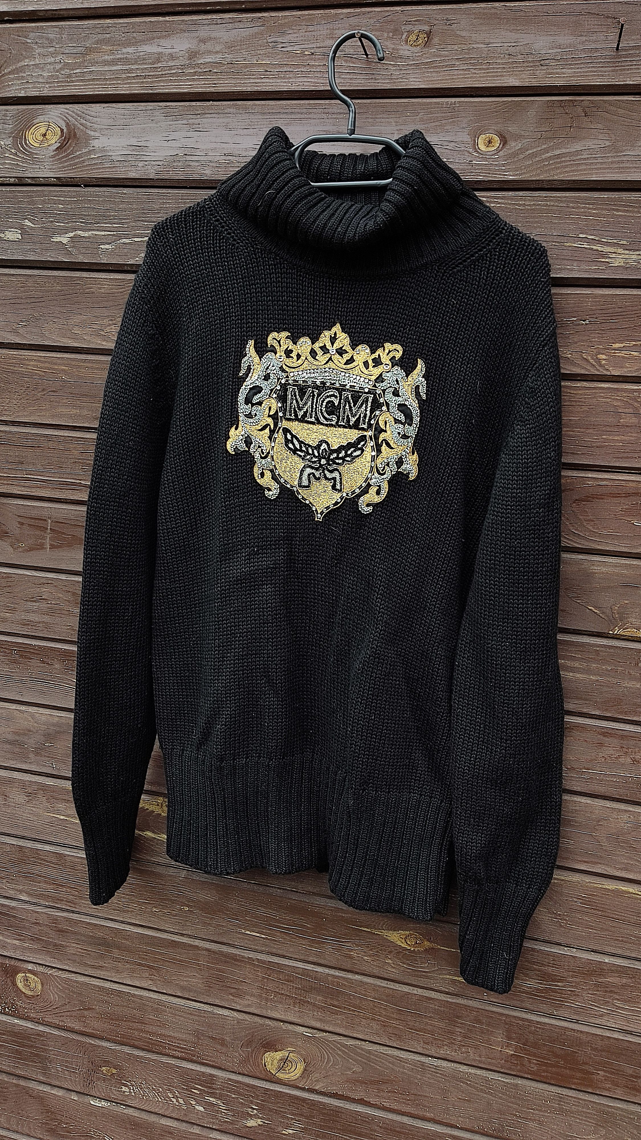 Vintage Vintage MCM Turtleneck Sweater Cequin Chan Kanye | Grailed