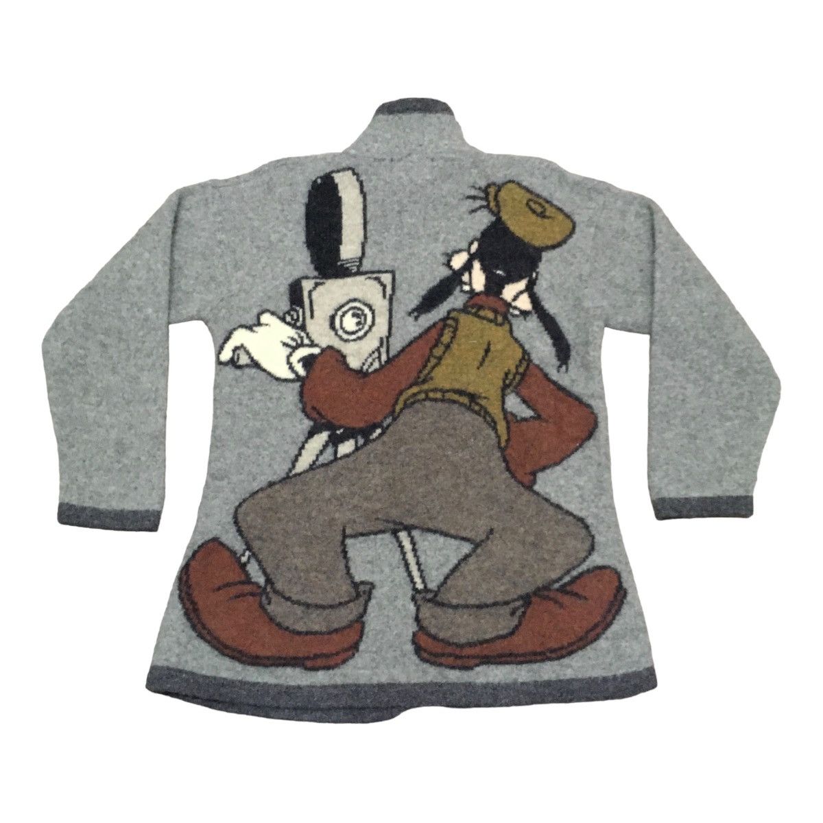Disney × Vintage Rare Design Vintage Movie Disney Goofy Wool Jacket ...