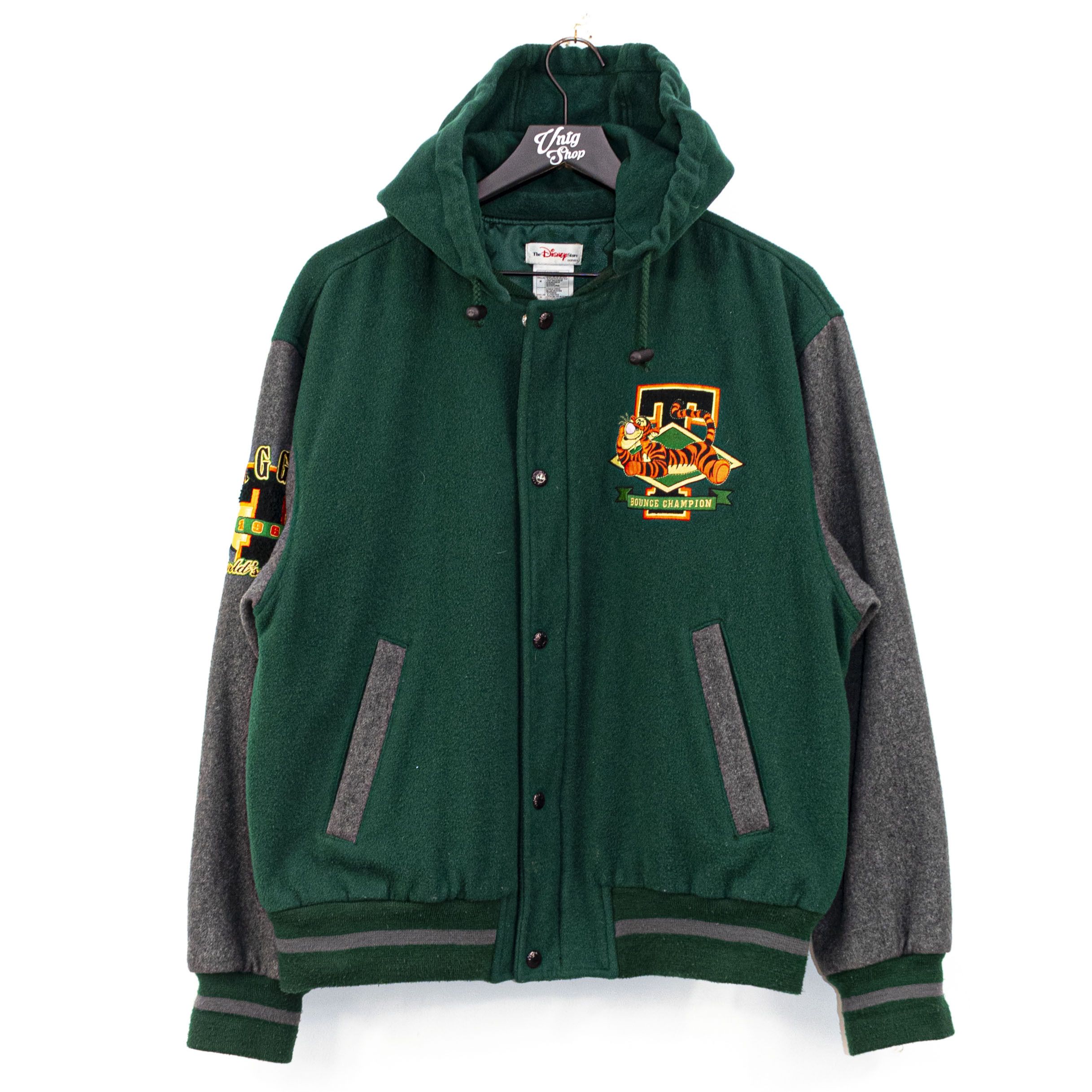 Vintage Y2K Disney Tigger Bounce Champion Hooded Varsity Jacket | Grailed