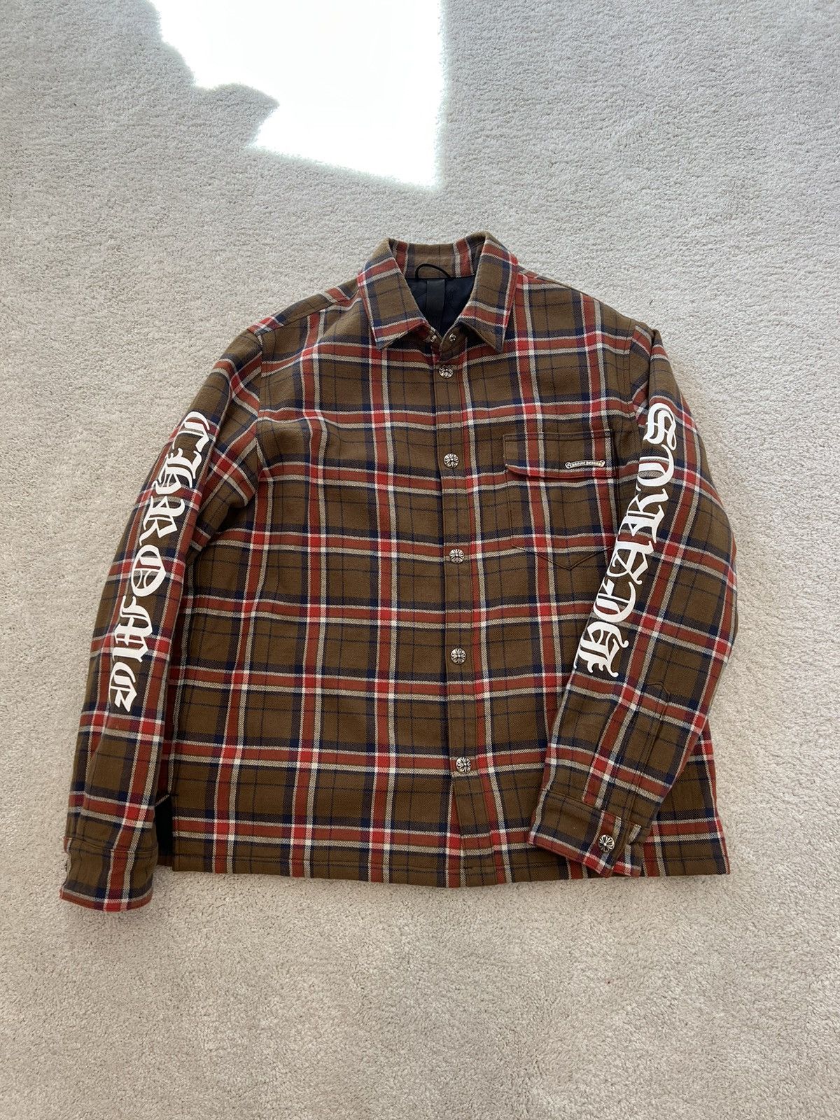 Chrome Hearts Chrome hearts flannel jacket | Grailed