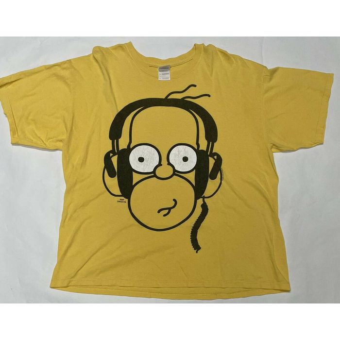 The Simpsons Homer Simpson Headphones size XL 2009 vtg vintage Retro ...