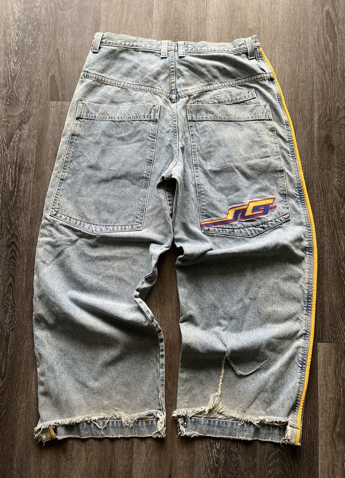Vintage Rare 90s Made in USA JNCO Reverb faded and distressed jeans ...