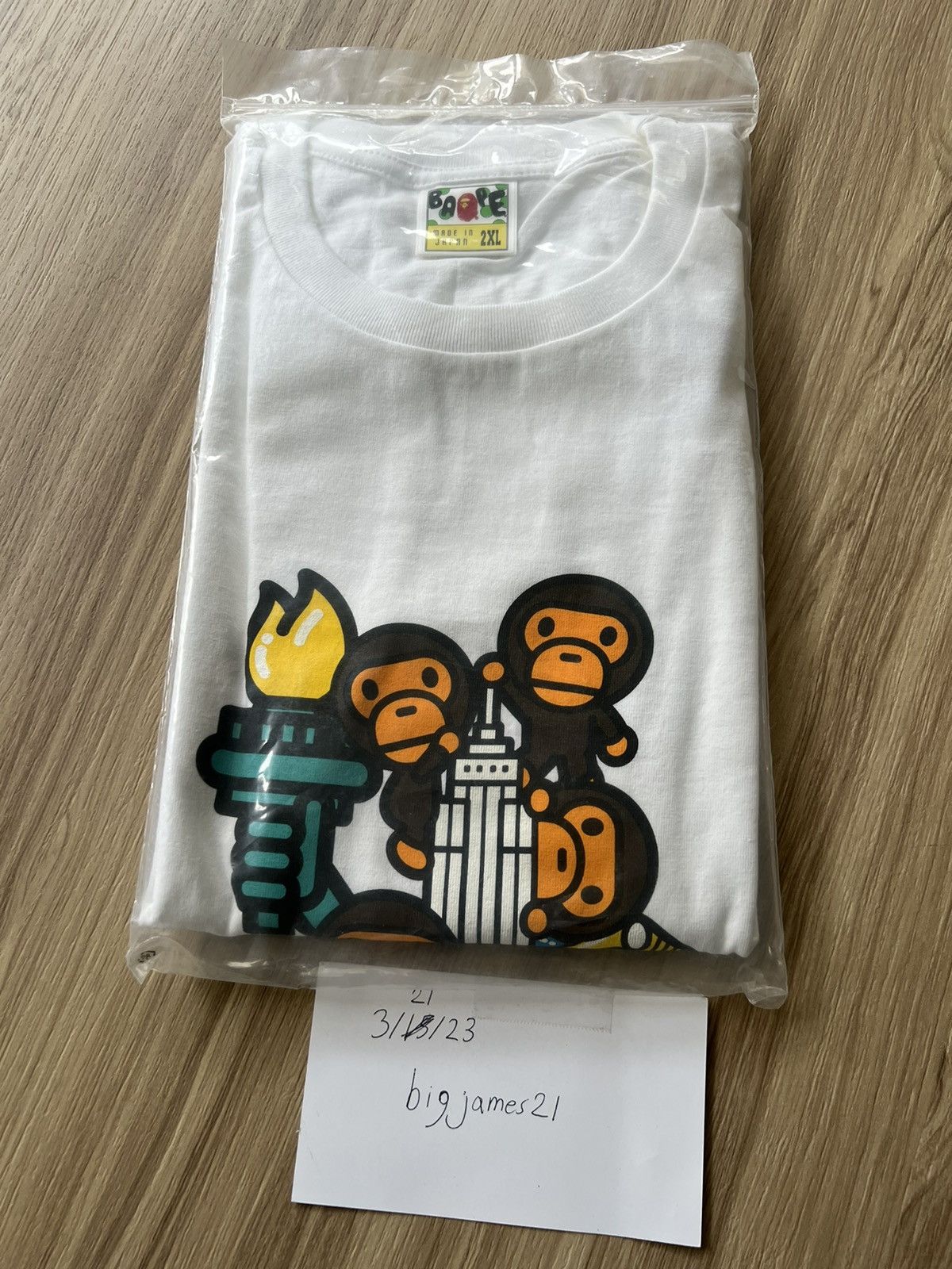 Bape Bape New York 6th Anniversary T-shirt White Bathing Ape 2010 | Grailed