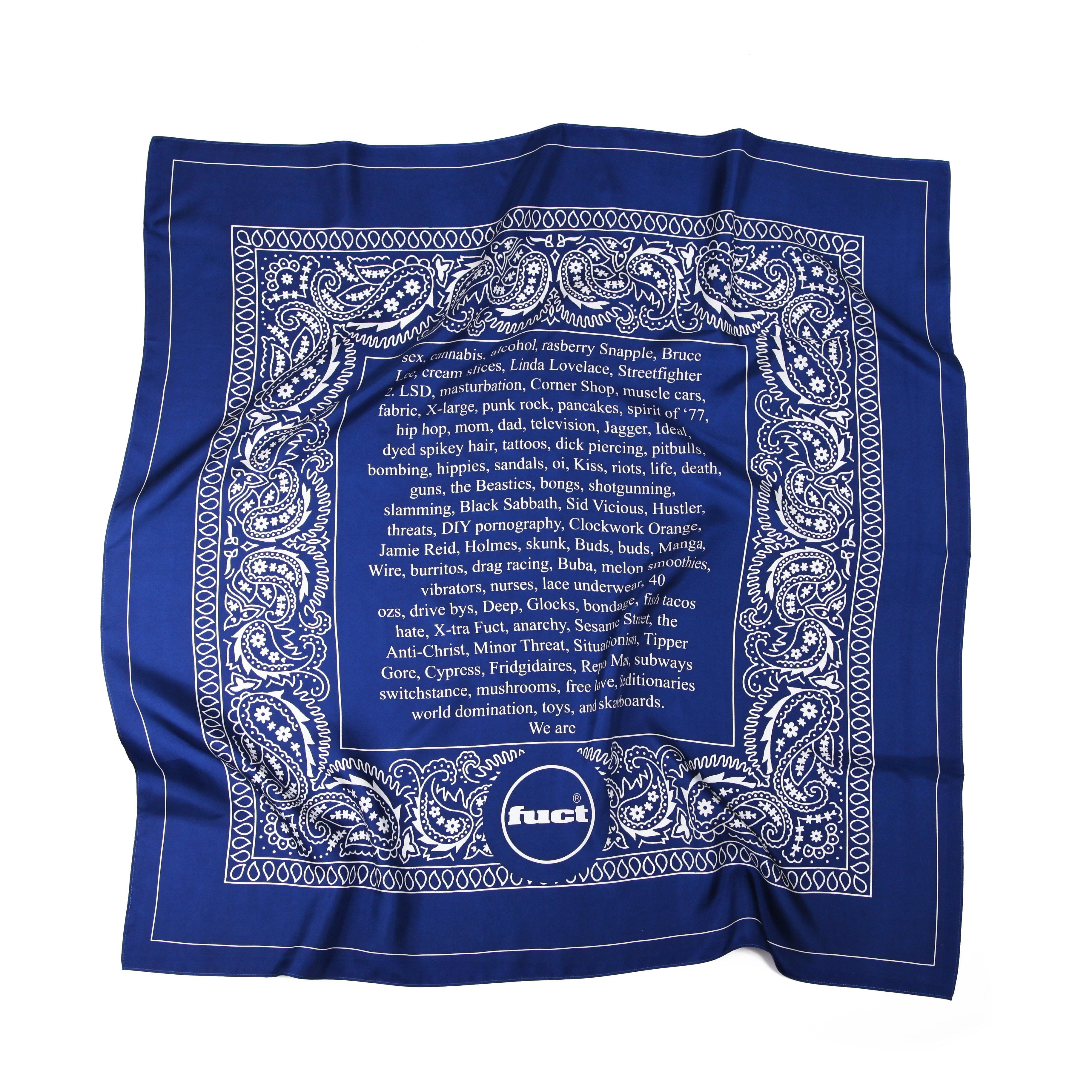 Fuct FUCT BANDANA SILK SCARF | Grailed
