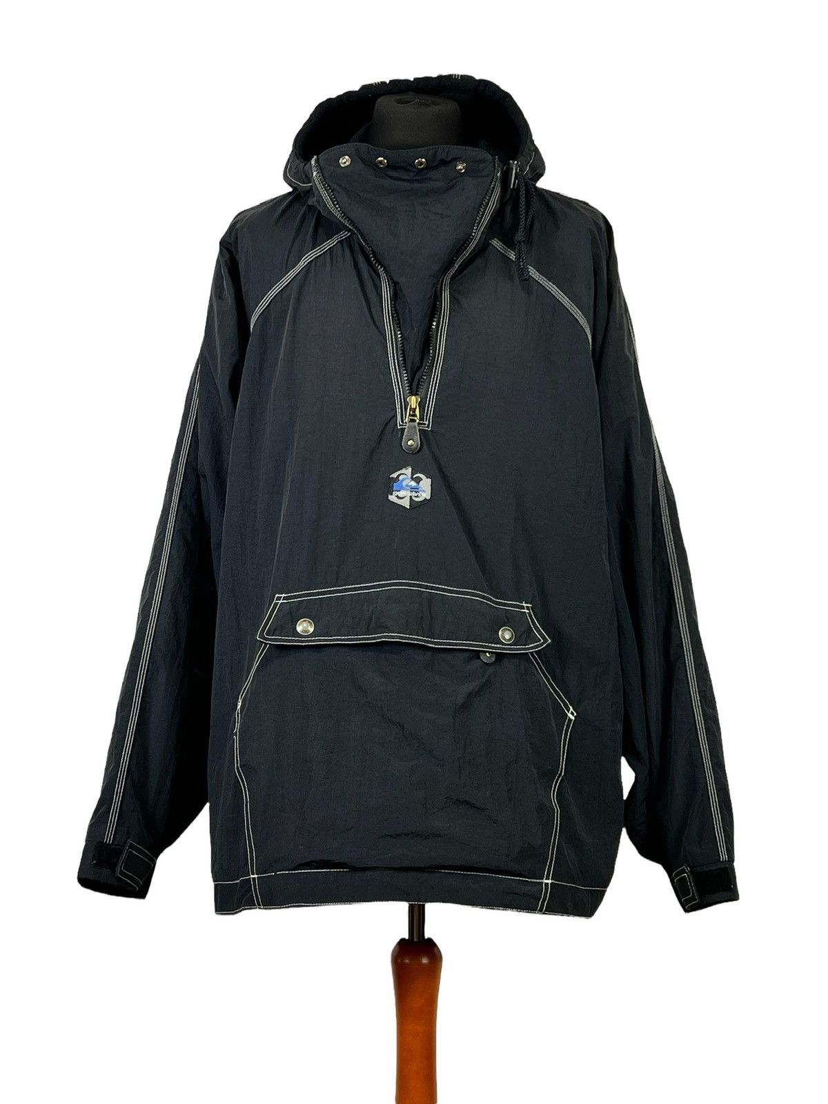 Quicksilver × Surf Style × Vintage Vintage Quicksilver Black Nylon ...