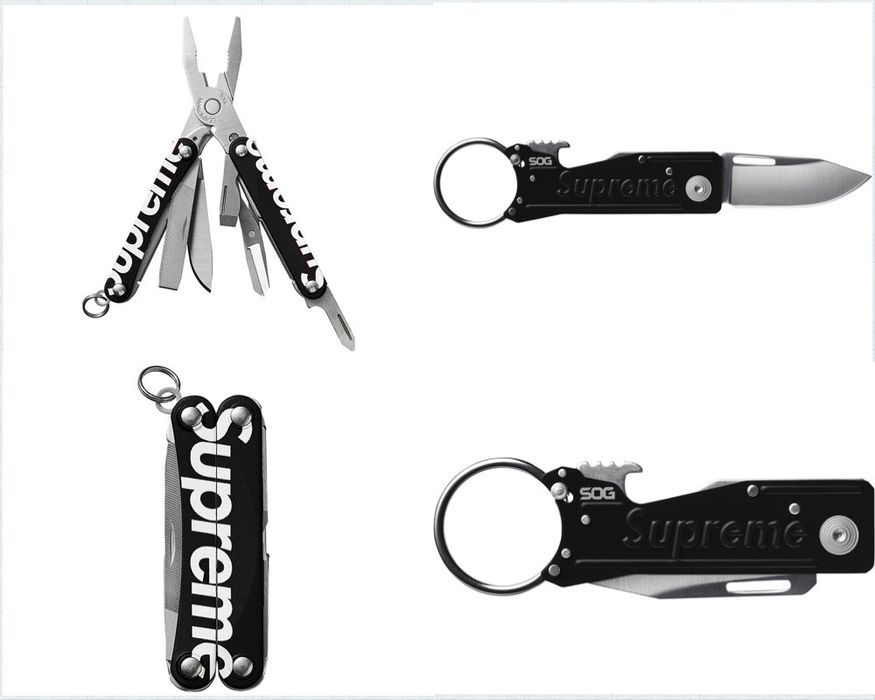 Supreme SUPREME LEATHERMAN PS4 MULTITOOL SOG KNIFE KEYCHAIN TOOL | Grailed