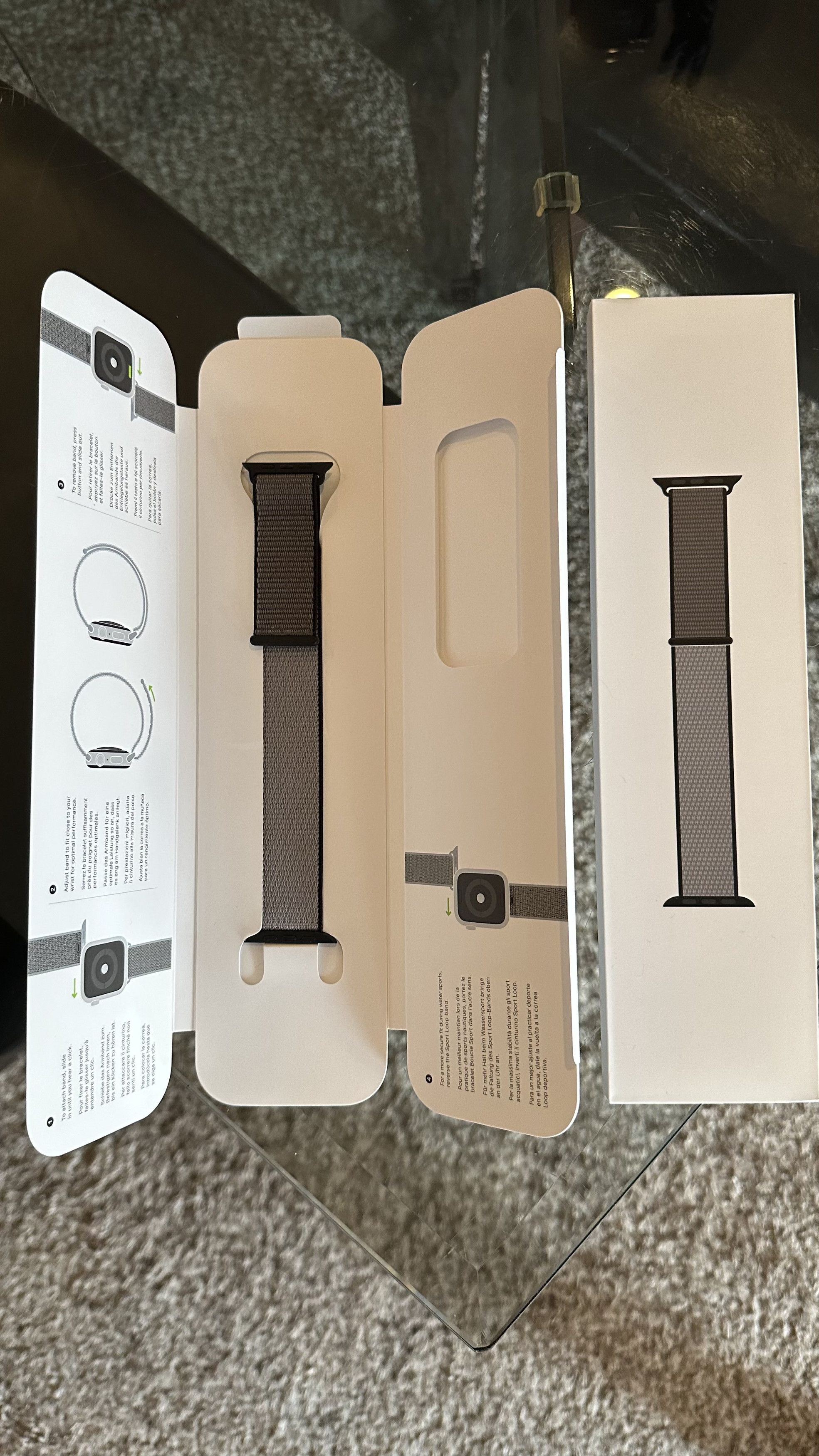 Apple **NEW** APPLE WATCH SERIES OEM SPORT LOOP BAND GRAY 42 44 45 ...