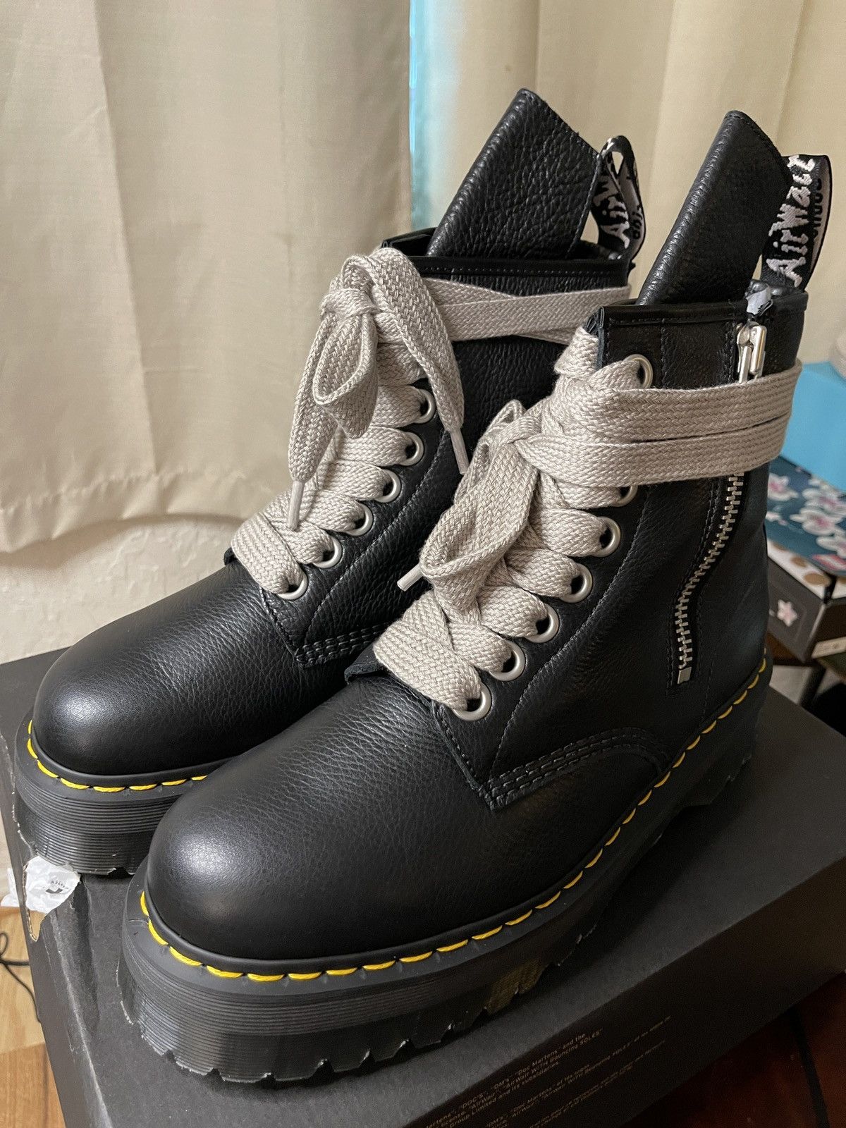 Rick Owens Rick Owens x Dr. Martens 1460 quad sole platform | Grailed