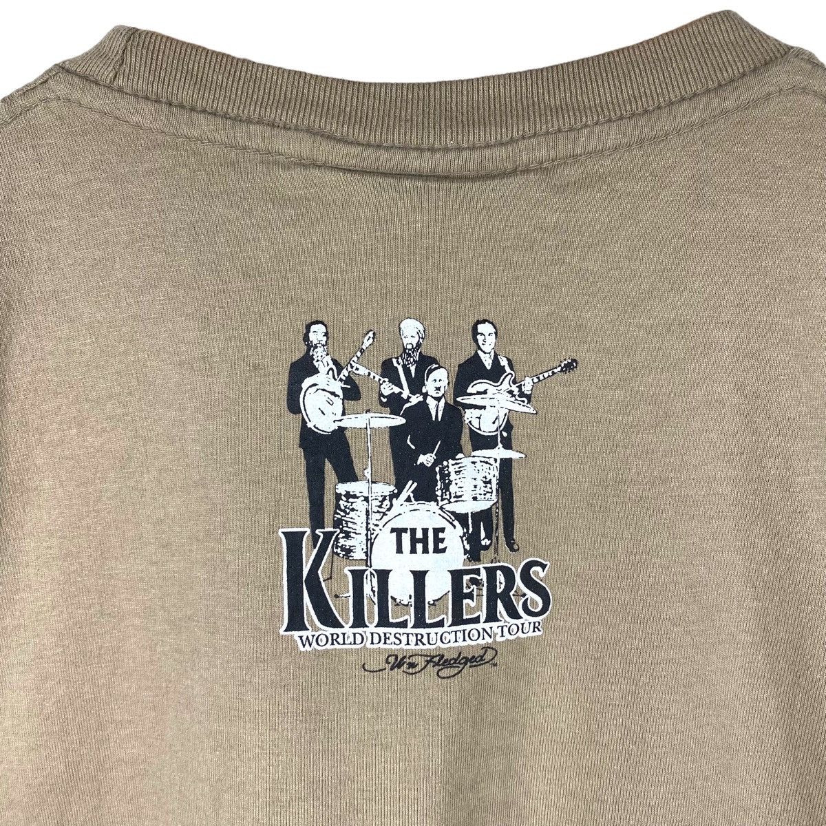 Vintage THE KILLERS BAND T SHIRT WORLD DESTRUCTION TOUR | Grailed
