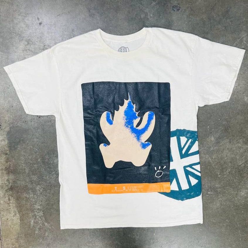 Travis Scott Travis Scott O2 Live Burning Man T-Shirt - Medium | Grailed