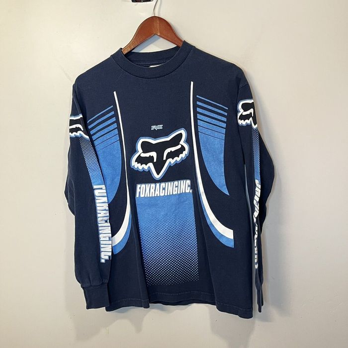 Vintage Vintage Fox Racing Motocross Jersey Supercross M Blue | Grailed