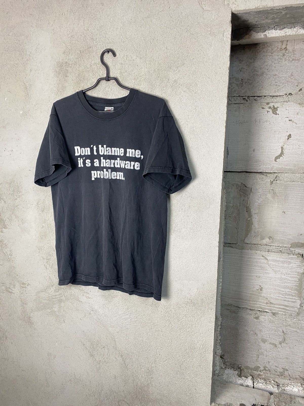 Vintage Vintage 2000s Hardware Problem Humor Black Tee Tshirt | Grailed