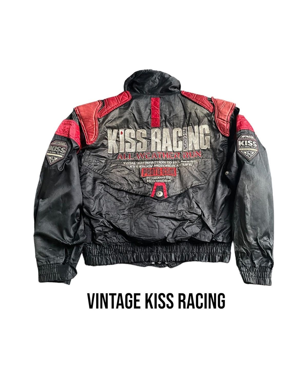 Kiss × Racing × Vintage Vintage Kiss Racing All Weather Run Jacket ...