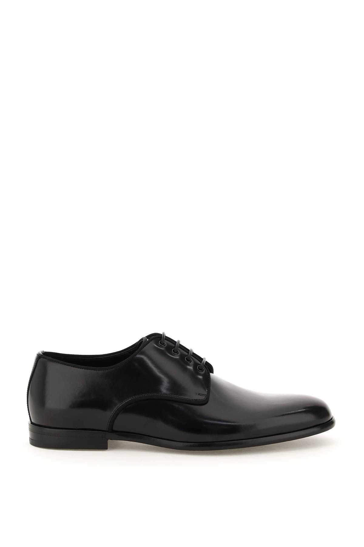 Dolce & Gabbana Dolce & Gabbana Raffaello Brushed Leather Derby Shoes ...