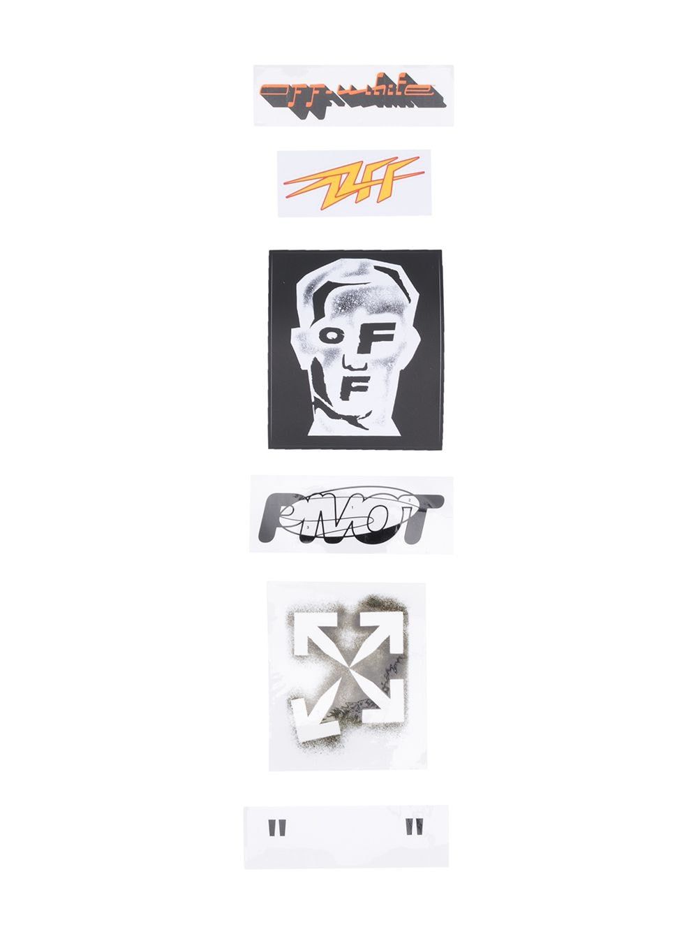 Off-White Masked Face Sticker Set | Grailed