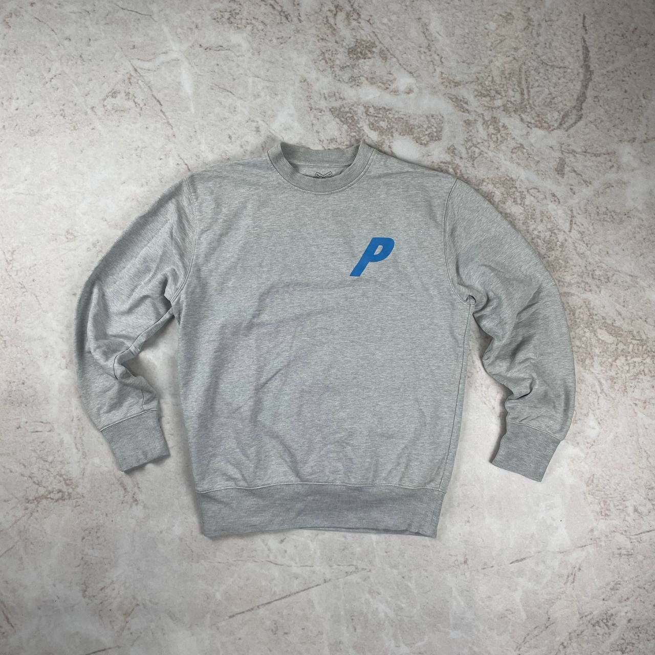 Palace Palace Logo Flocka P Crewneck | Grailed