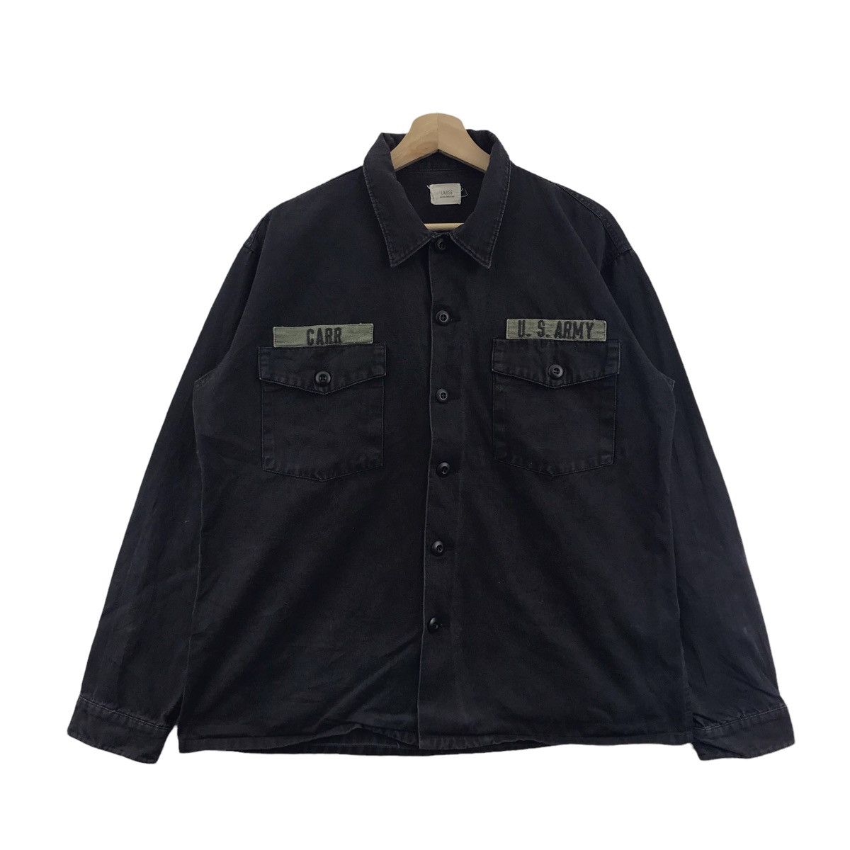 Vintage US ARMY CARR Backers Company Black Jeans Jacket | Grailed