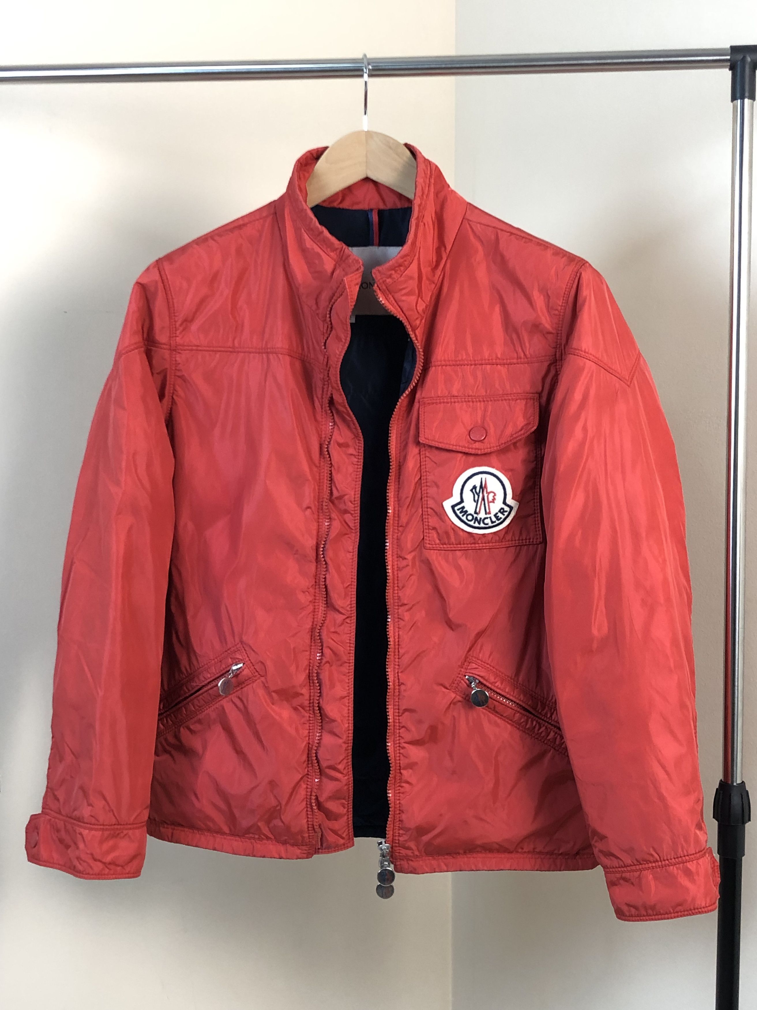 Moncler Moncler Big logo windbreaker light jacket | Grailed