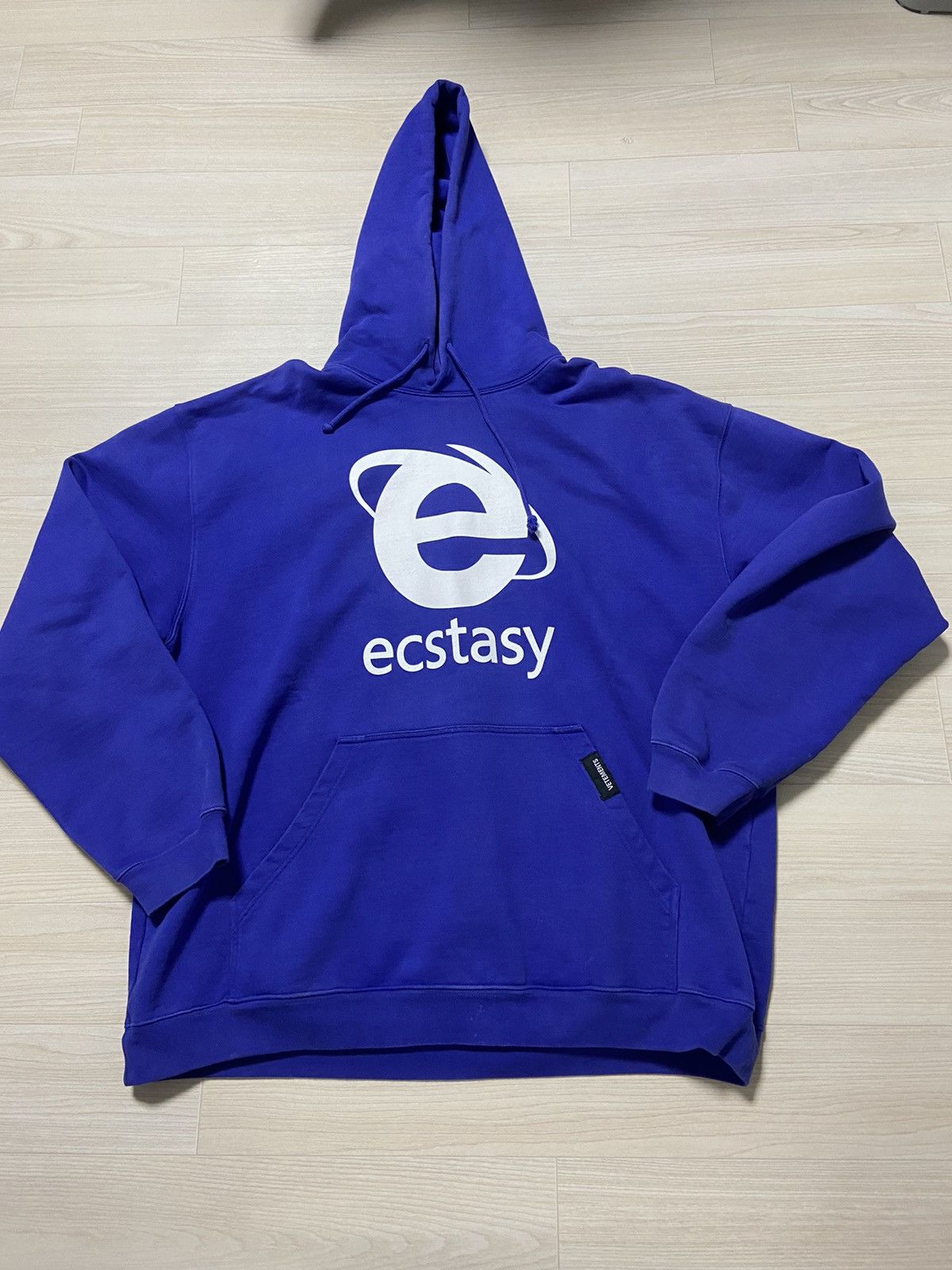 Vetements S Vetements ECSTASY logo oversized hoodie | Grailed